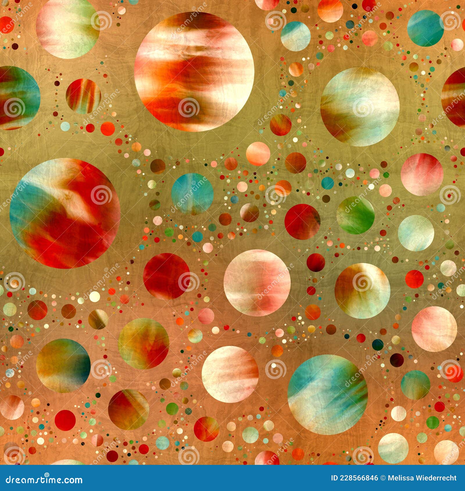 Seamless Abstract Circle Geo Pattern for Surface Print Stock ...