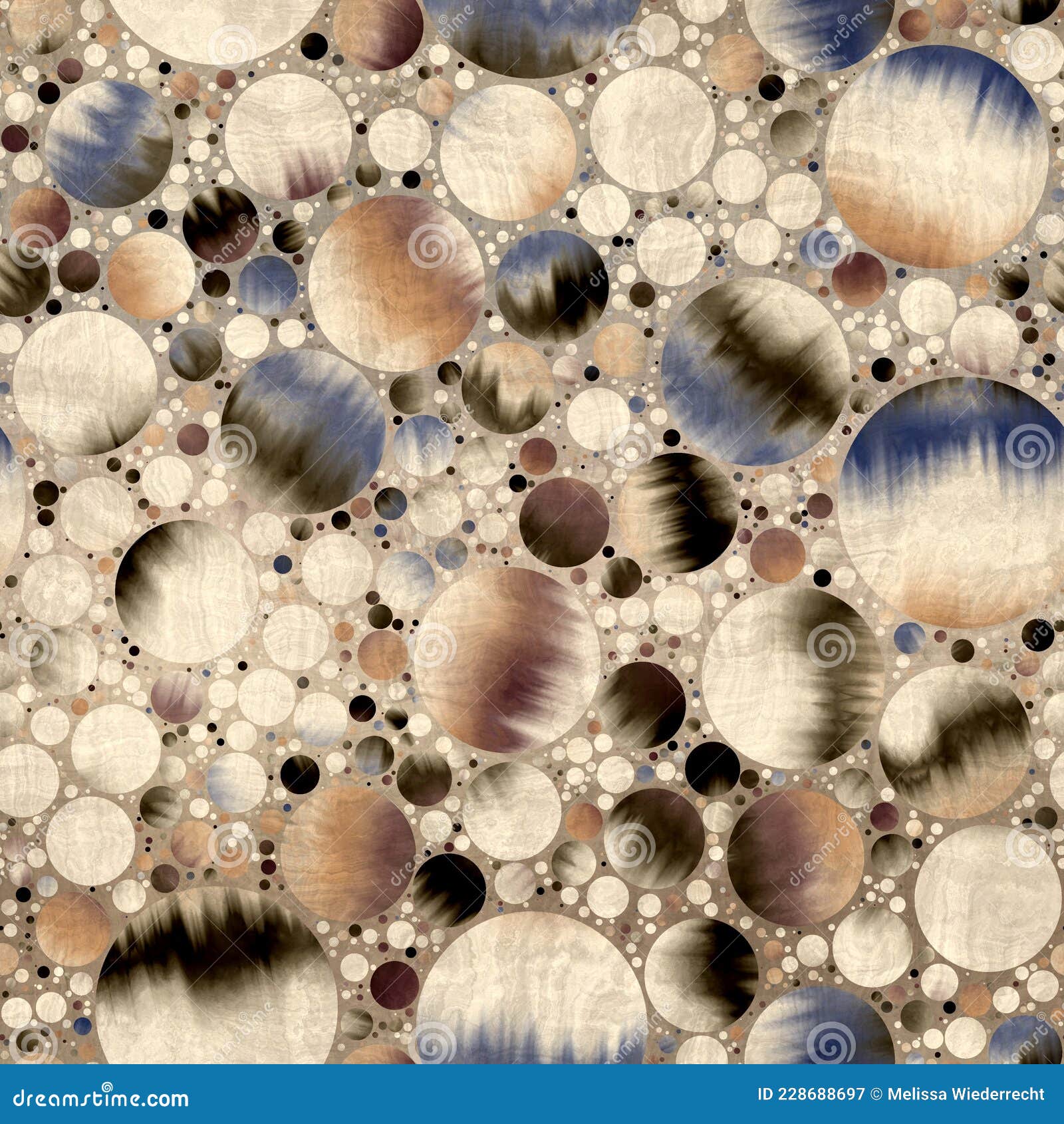 Seamless Abstract Circle Geo Pattern for Surface Print Stock ...