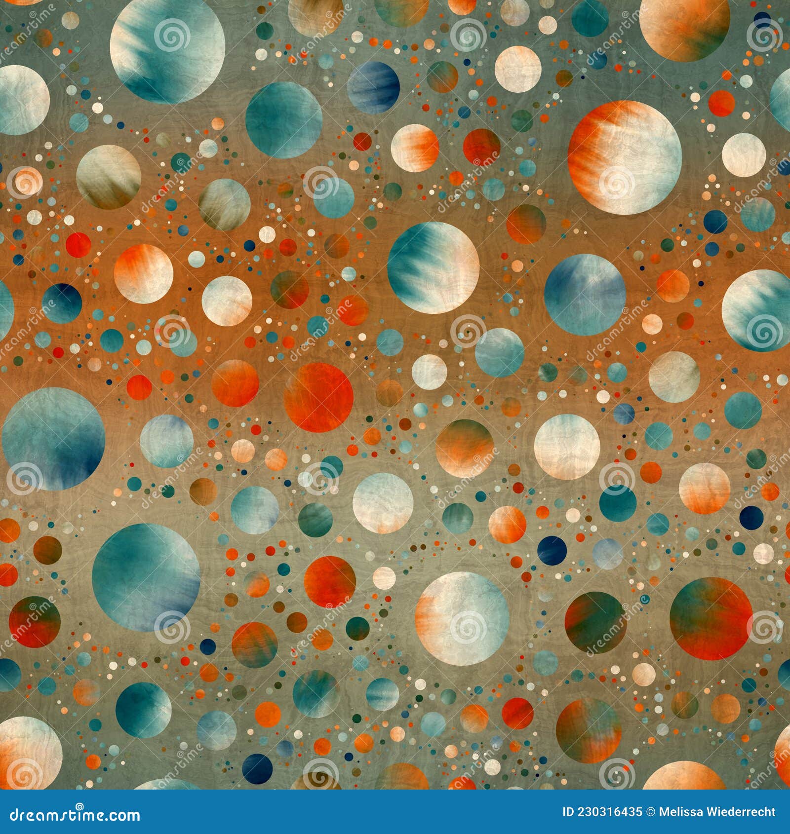 Seamless Abstract Circle Geo Pattern for Surface Print Stock ...