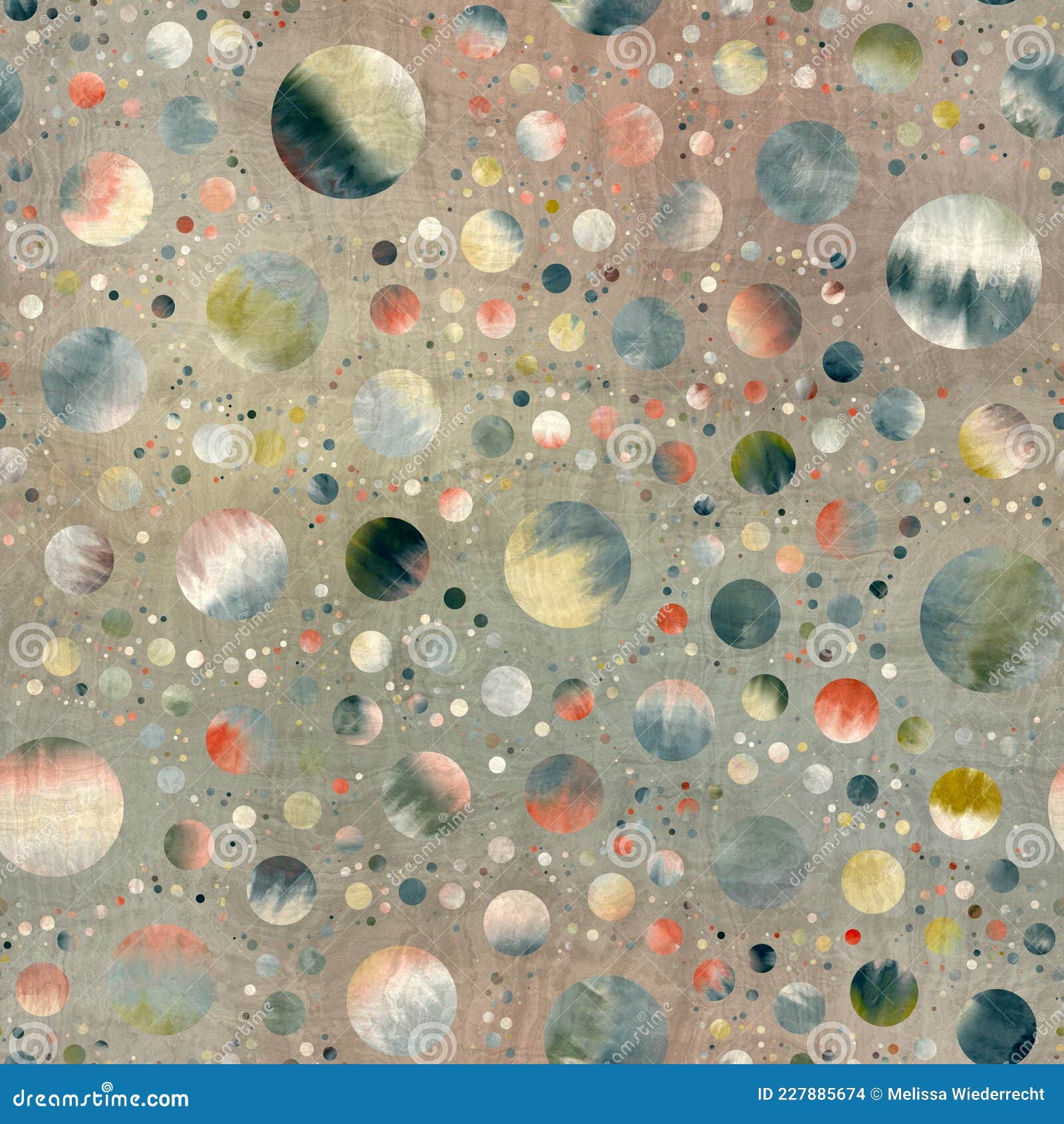 Seamless Abstract Circle Geo Pattern for Surface Print Stock ...