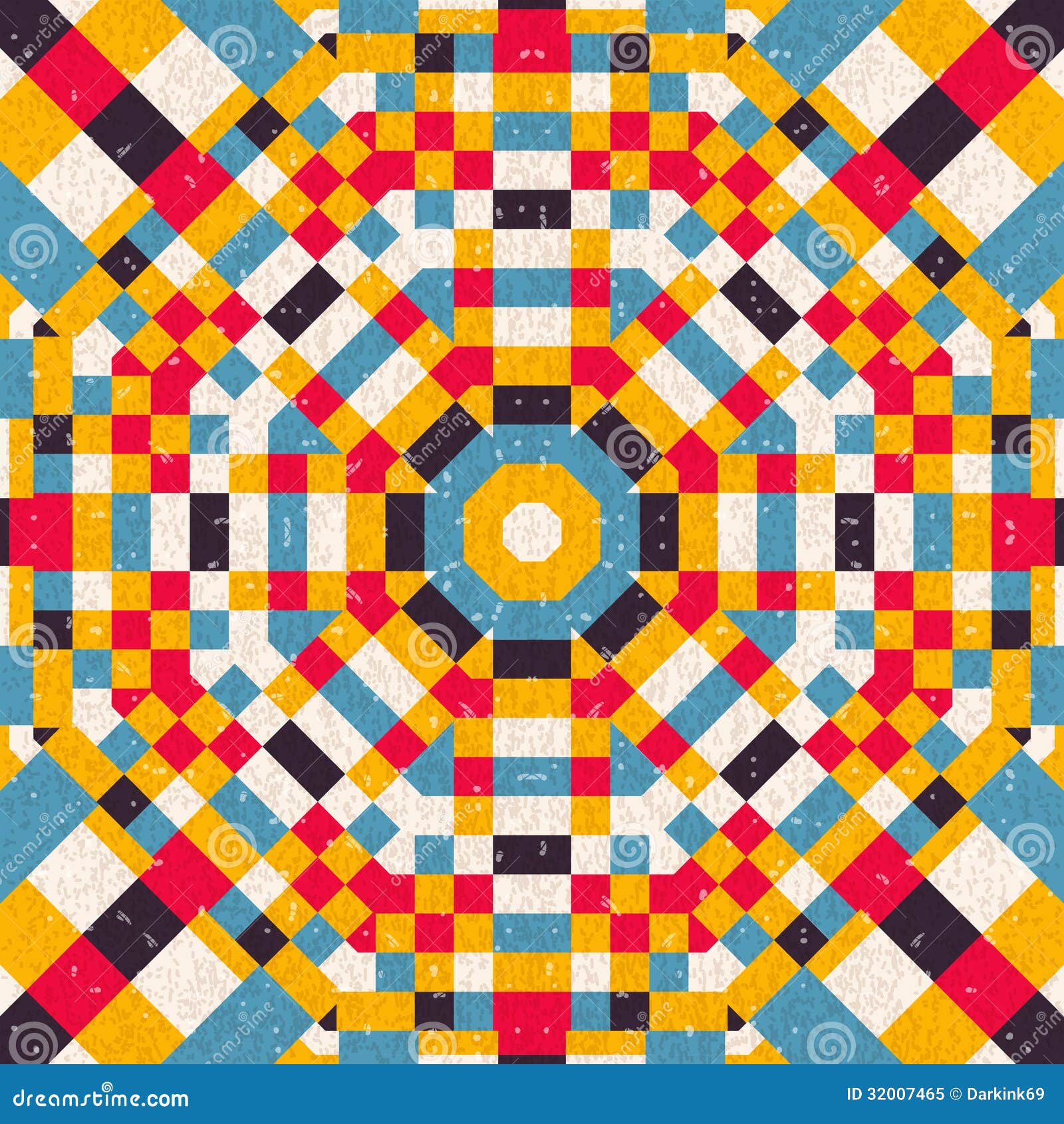 Seamless Abstract Circular Pattern Stock Vector - Illustration of ...