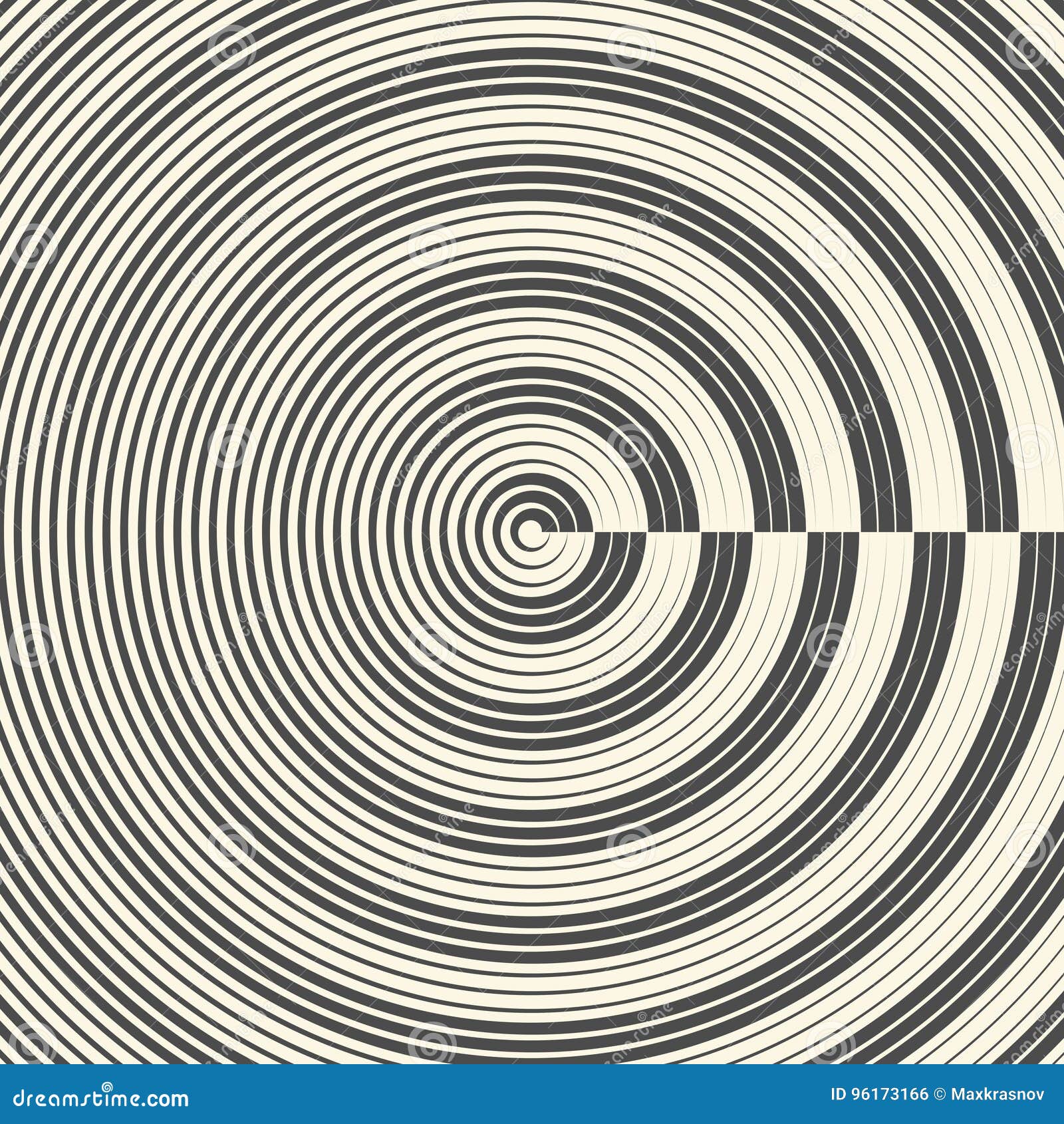 Seamless Abstract Circular Pattern. Monochrome Minimal Background Stock ...