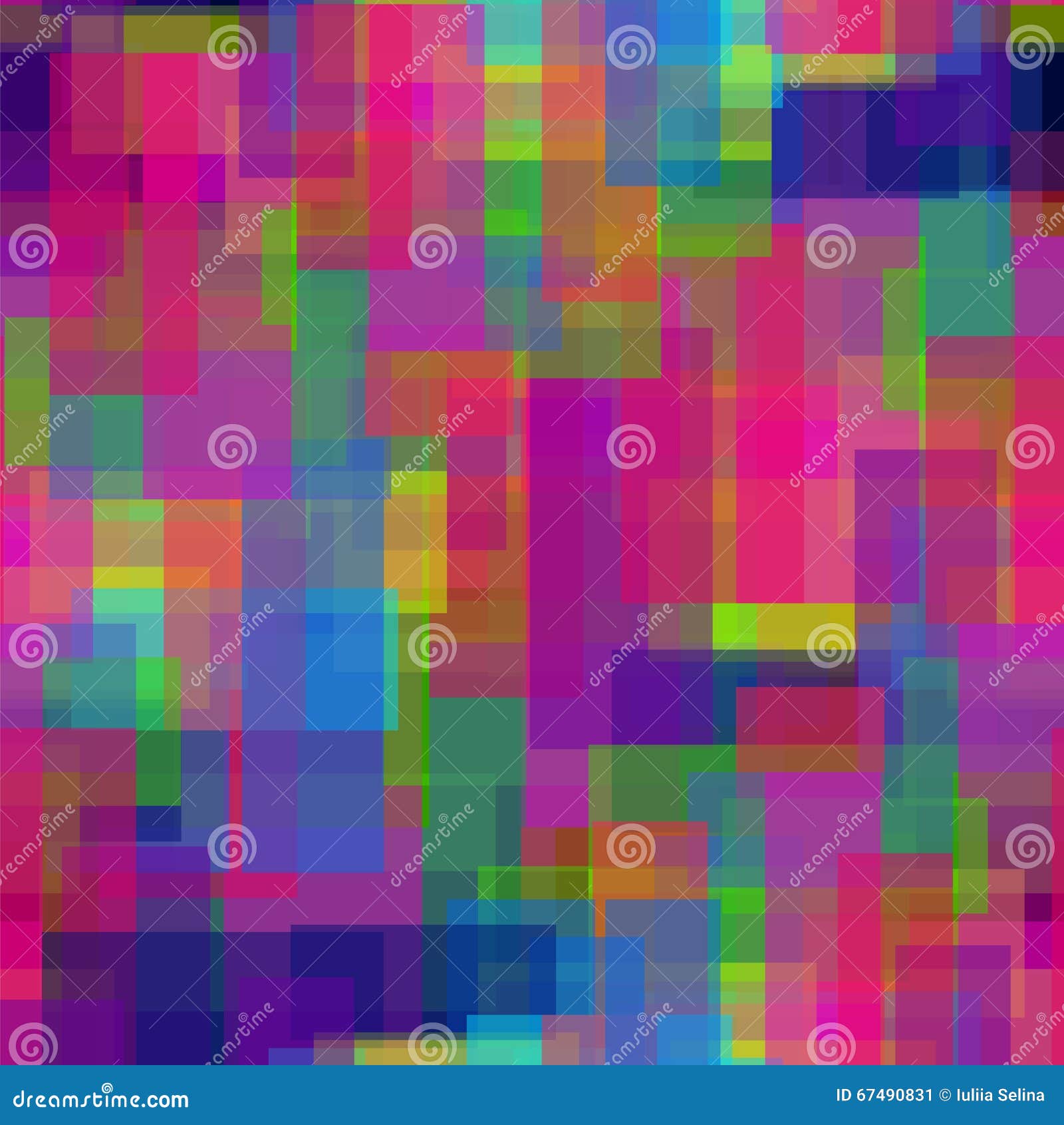 Seamless Abstract Color Squares 3 Stock Illustration - Illustration of ...