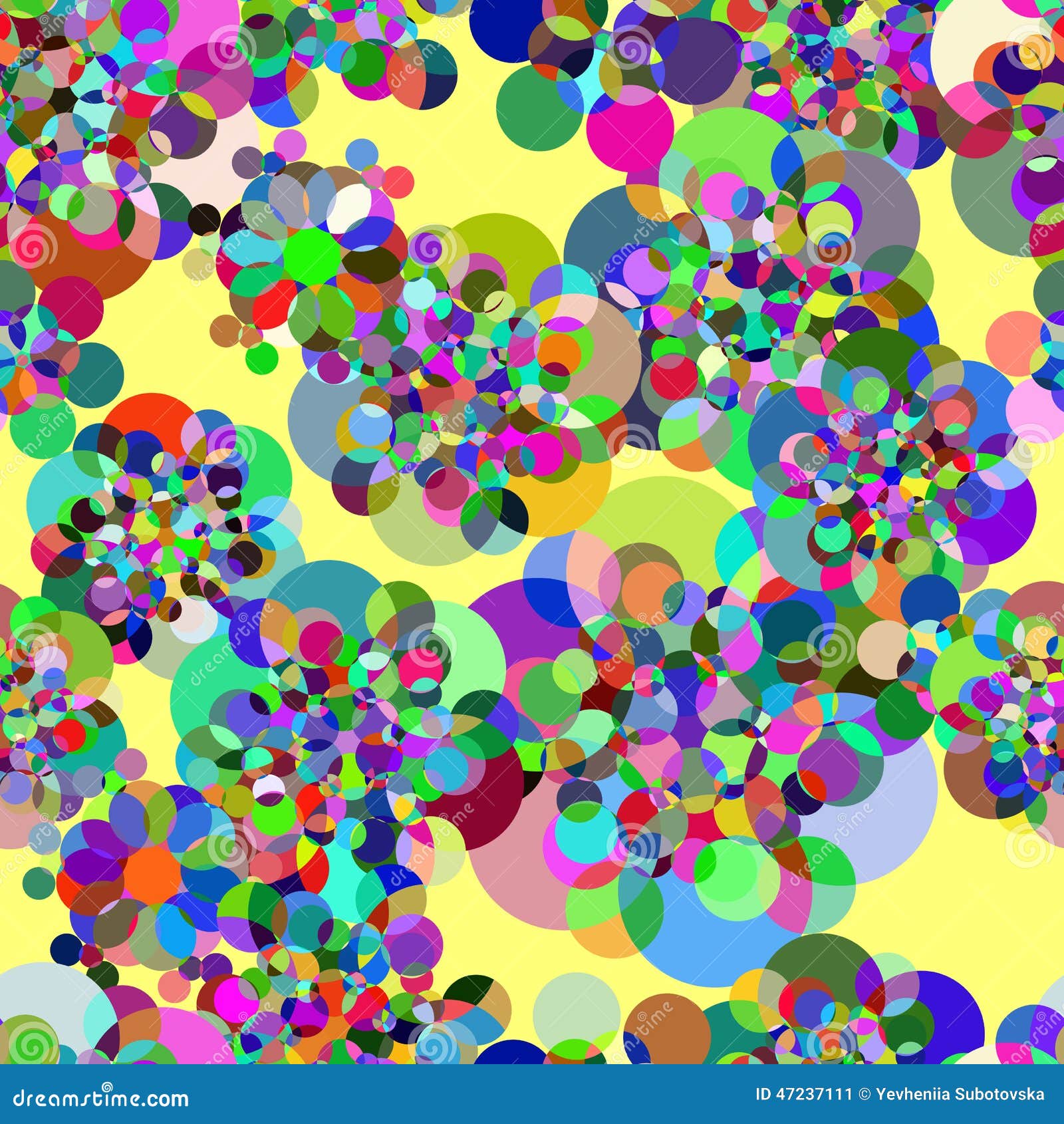 Seamless with Abstract Colored Rounds Stock Vector - Illustration of ...