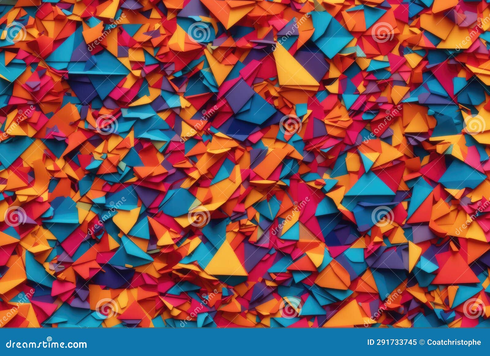 Seamless Abstract Colorful Geometric Pattern Background Stock ...