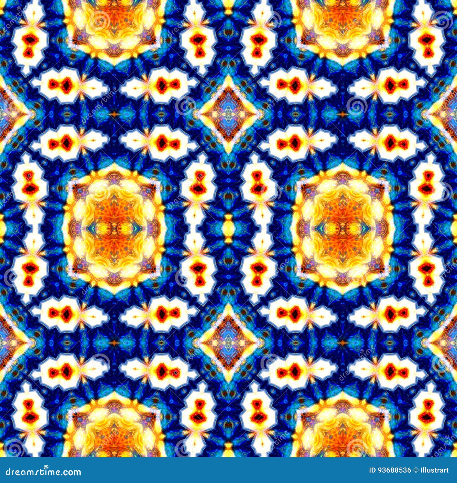 Seamless Abstract Decorative Pattern Stock Illustration - Illustration ...