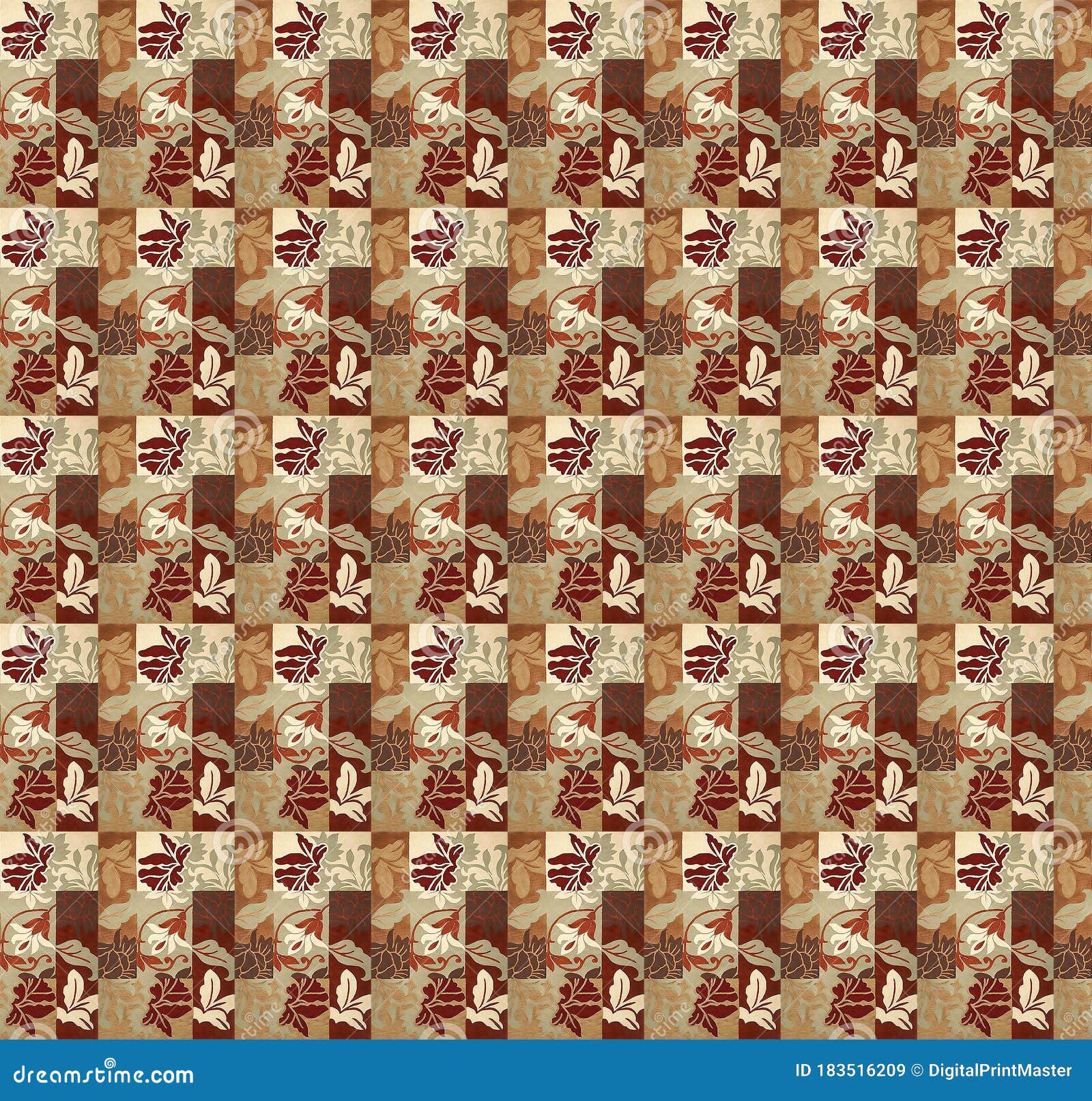 Seamless Abstract Design Pattern for Digital Print on Fabric Stock ...