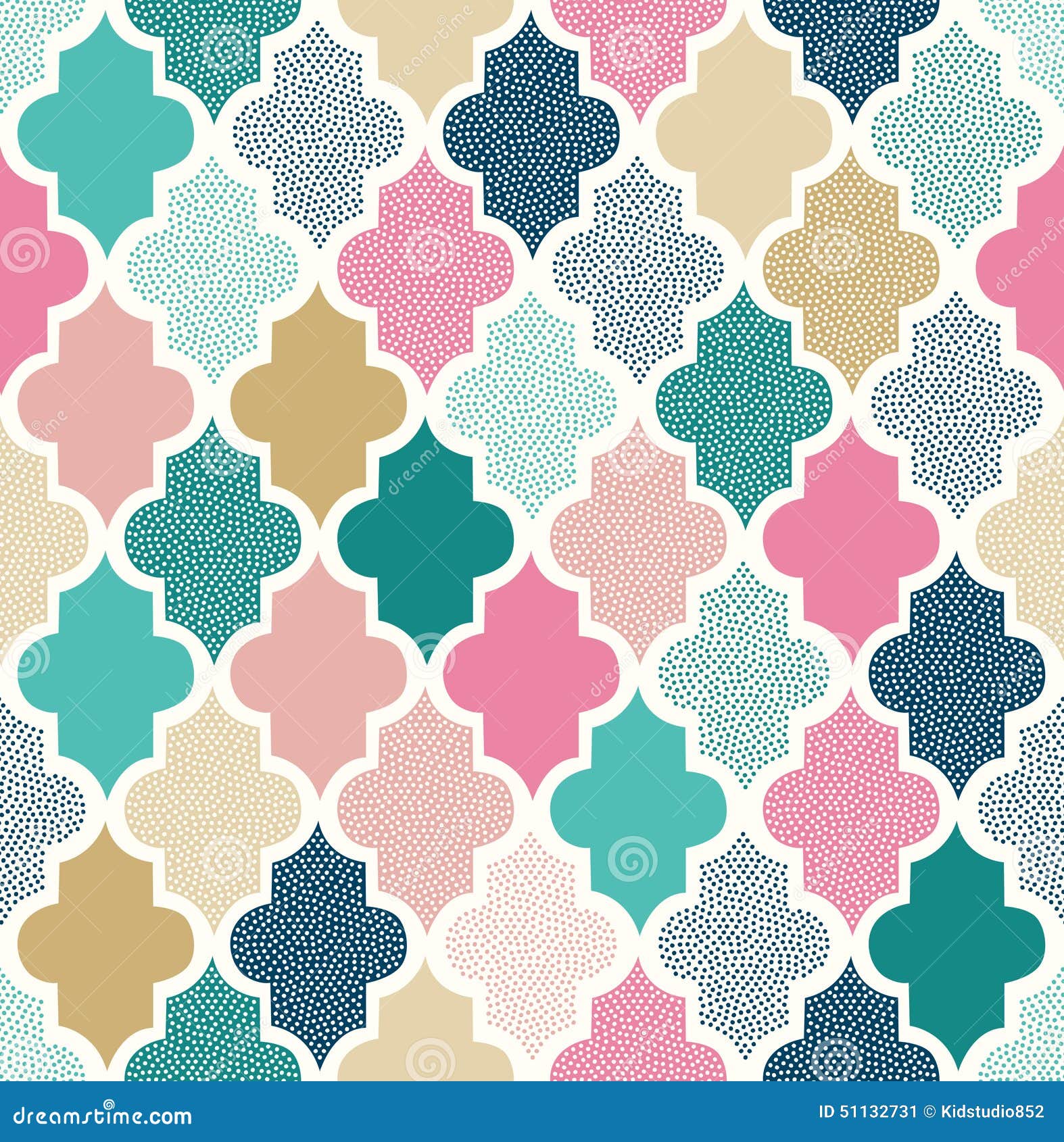 Islamic Seamless Pattern. Arabic Geometric Background. Eastern Template ...