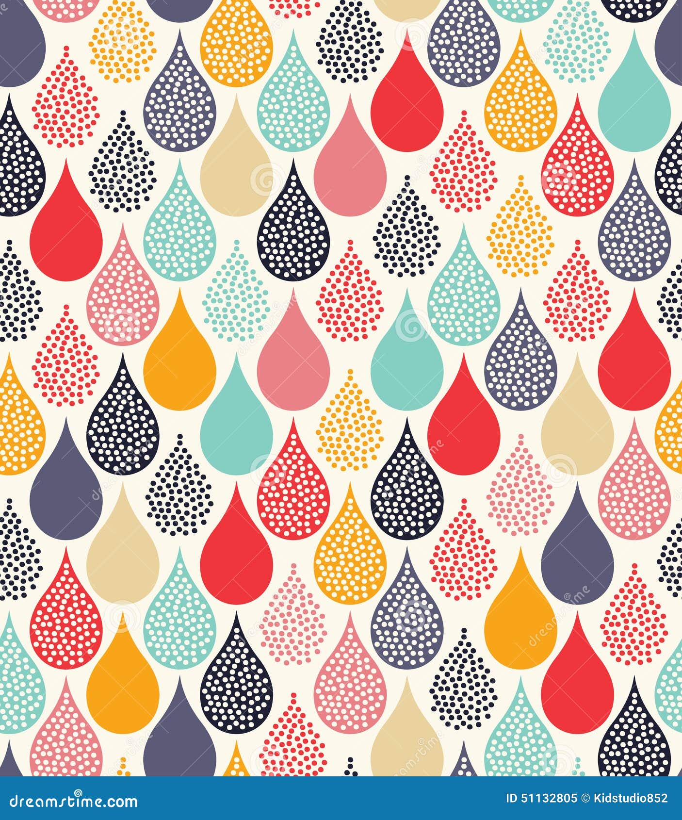 Seamless Abstract Dots Pattern Stock Vector - Illustration of childish ...