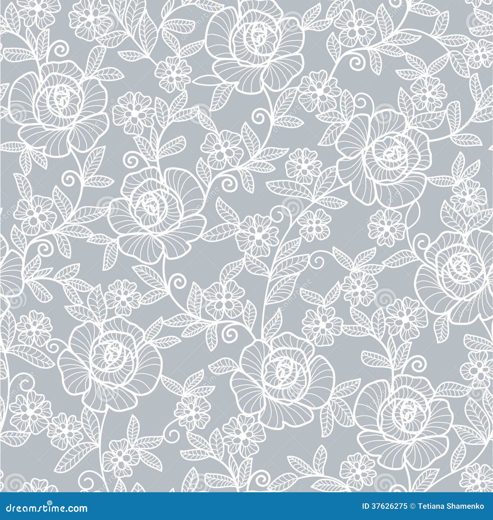 Seamless Abstract Floral Background Stock Vector - Illustration of ...