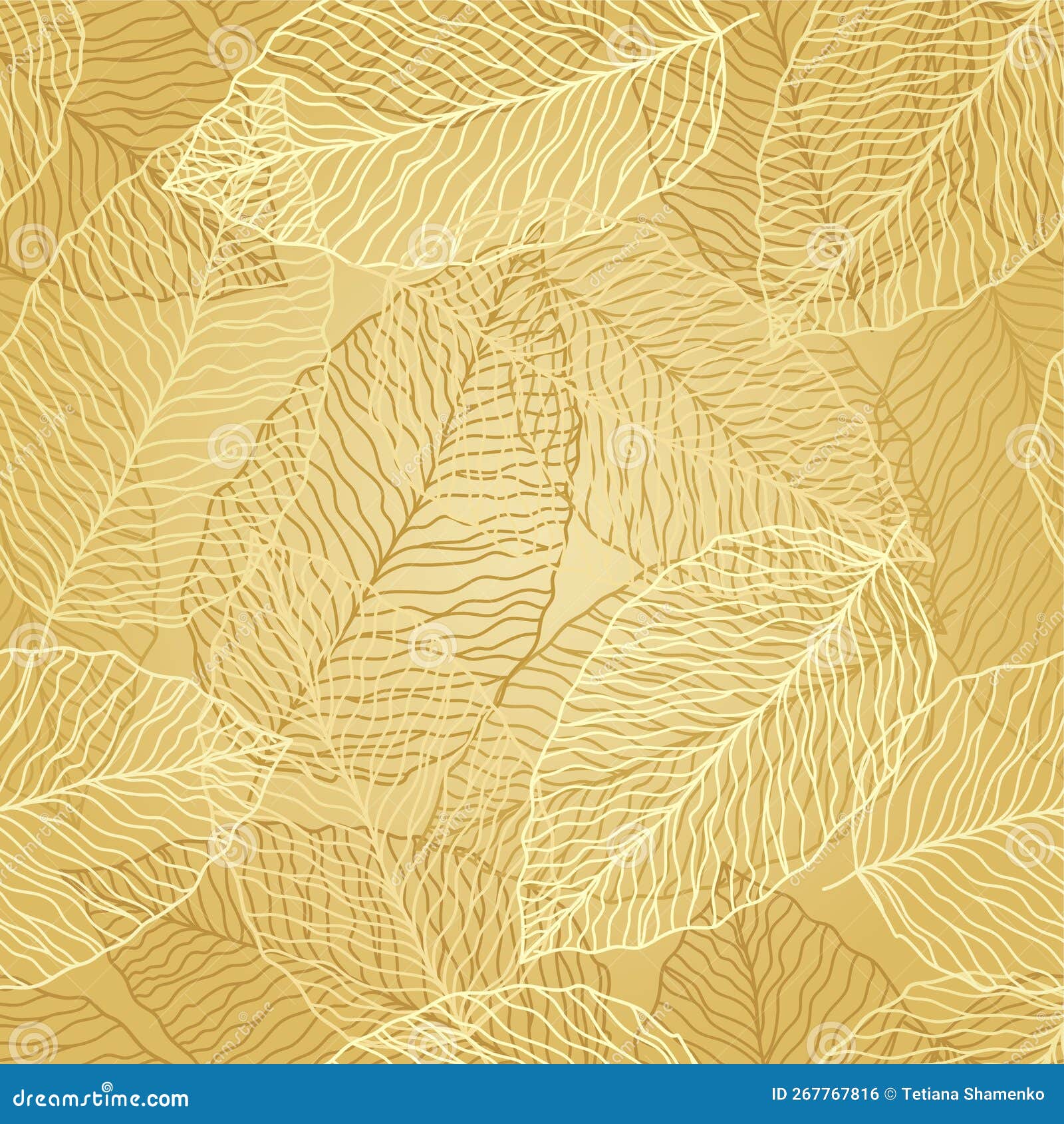 Seamless Abstract Floral Background with Leves Stock Vector ...