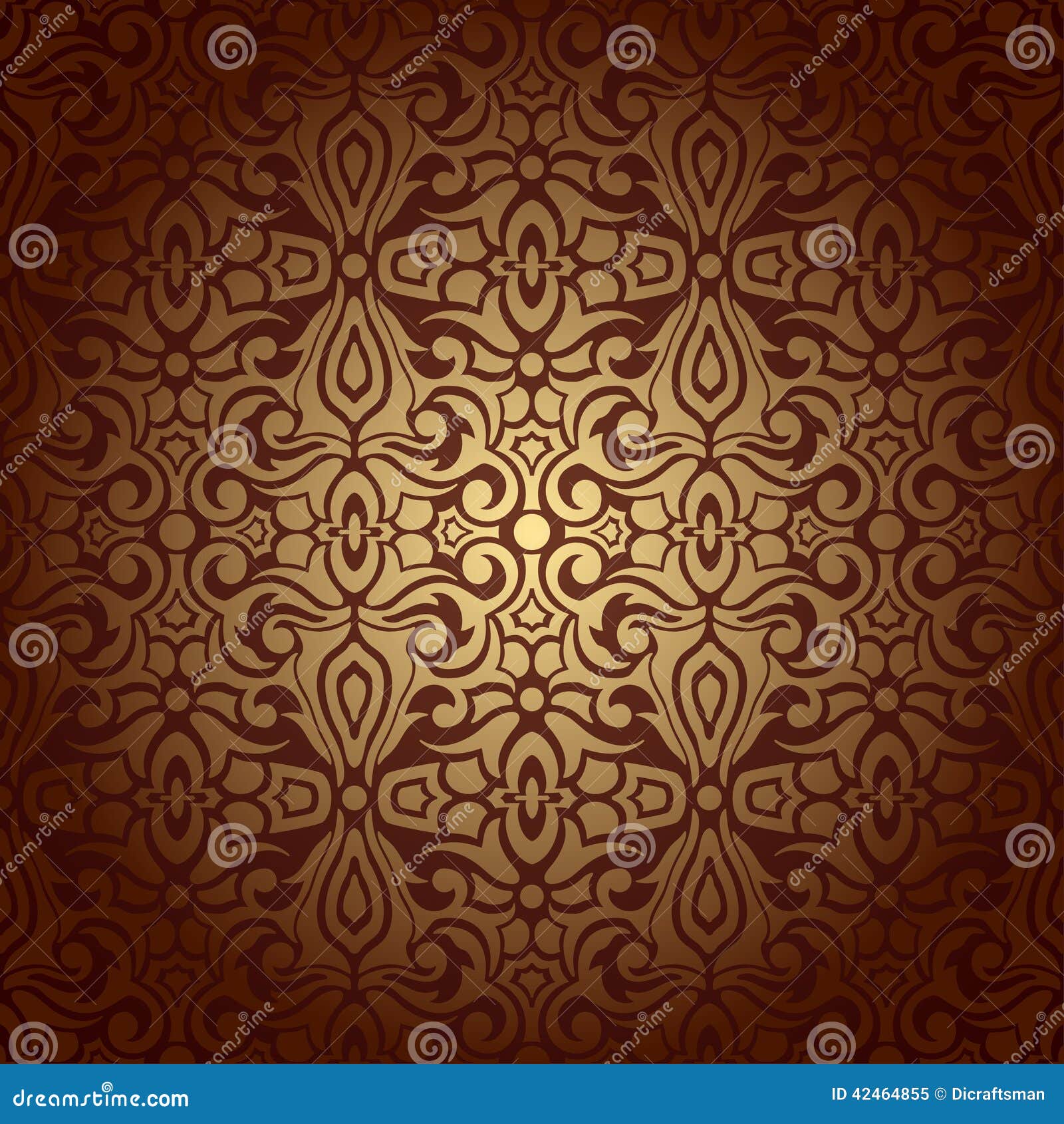 Seamless Abstract Flowers Baroque Background Stock Vector ...