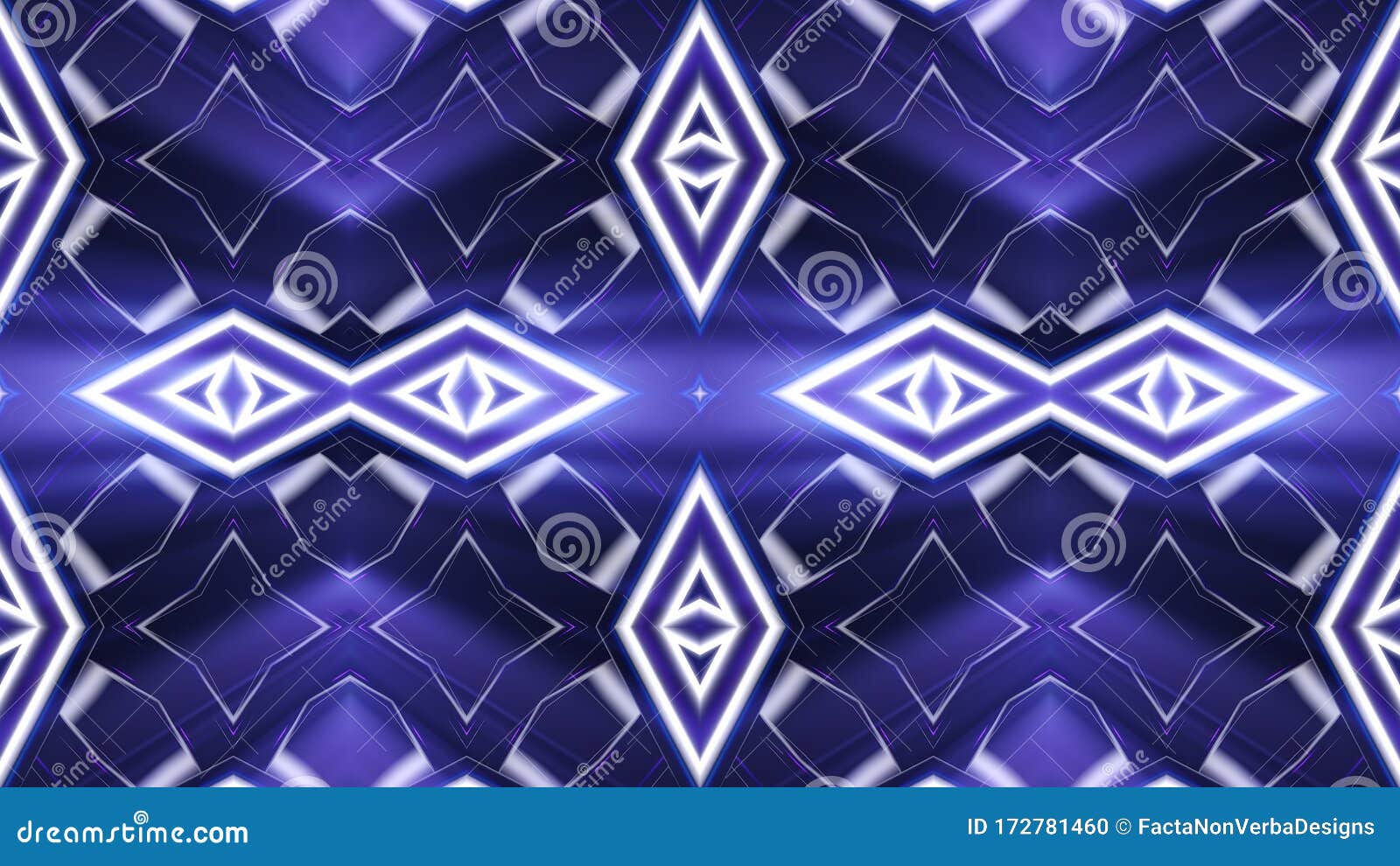 Seamless Abstract Futuristic Pattern Illustration 3d Render Stock ...