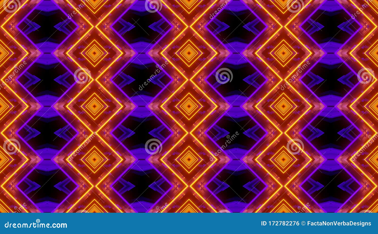 Seamless Abstract Futuristic Pattern Illustration 3d Render Stock ...