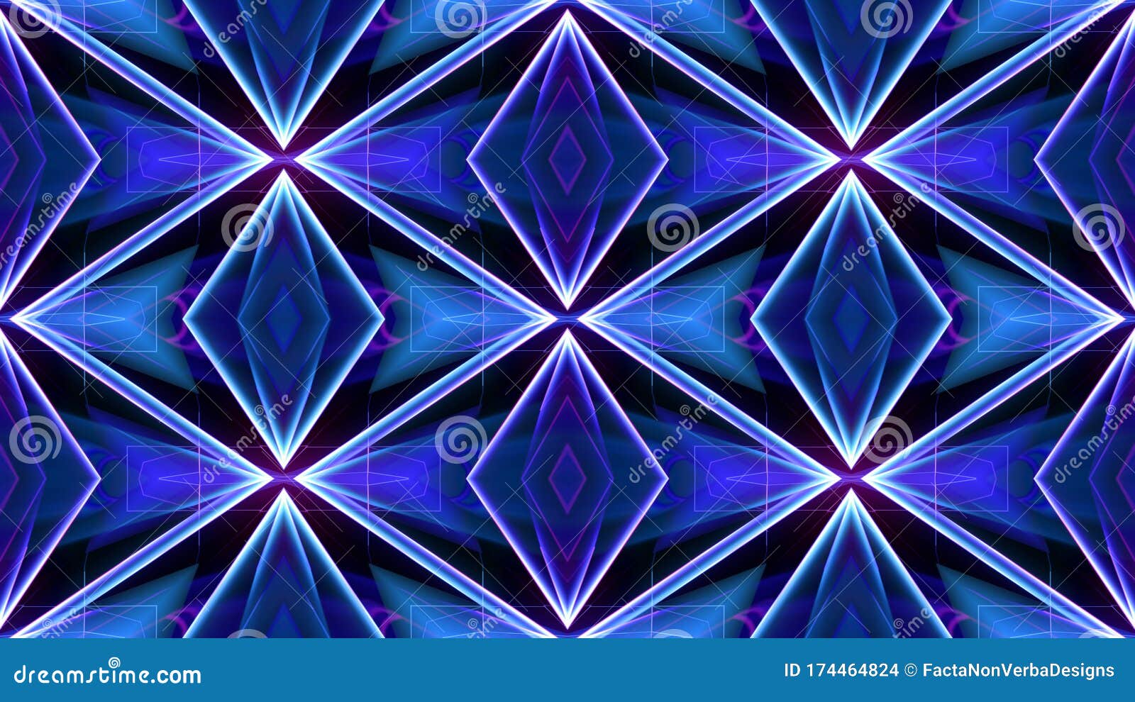 Seamless Abstract Futuristic Pattern Illustration 3d Render Stock ...