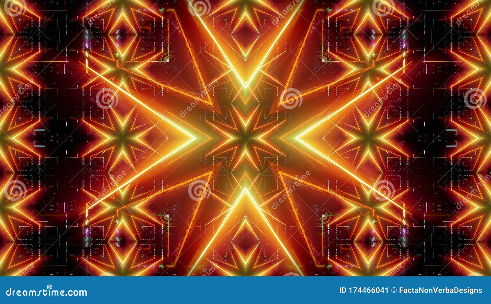 Seamless Abstract Futuristic Pattern Illustration 3d Render Stock ...