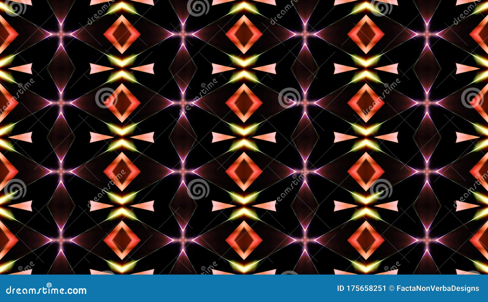 Seamless Abstract Futuristic Pattern Illustration 3d Render Stock ...