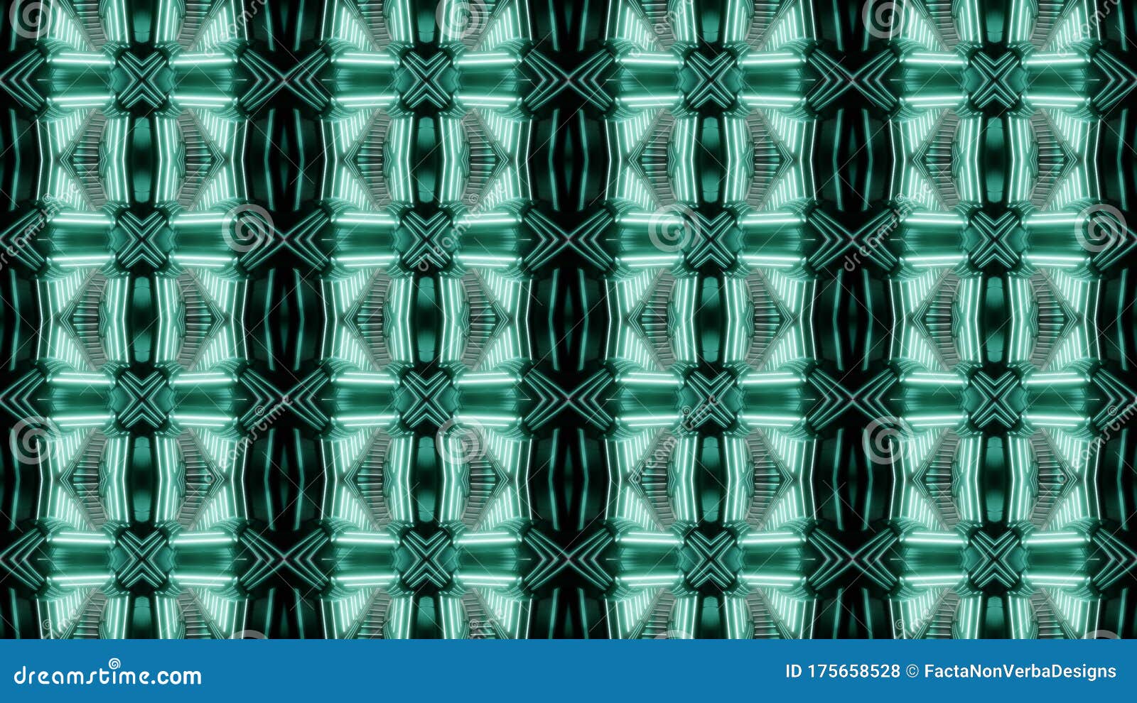 Seamless Abstract Futuristic Pattern Illustration 3d Render Stock ...