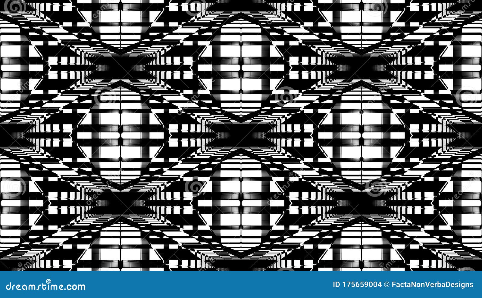 Seamless Abstract Futuristic Pattern Illustration 3d Render Stock ...