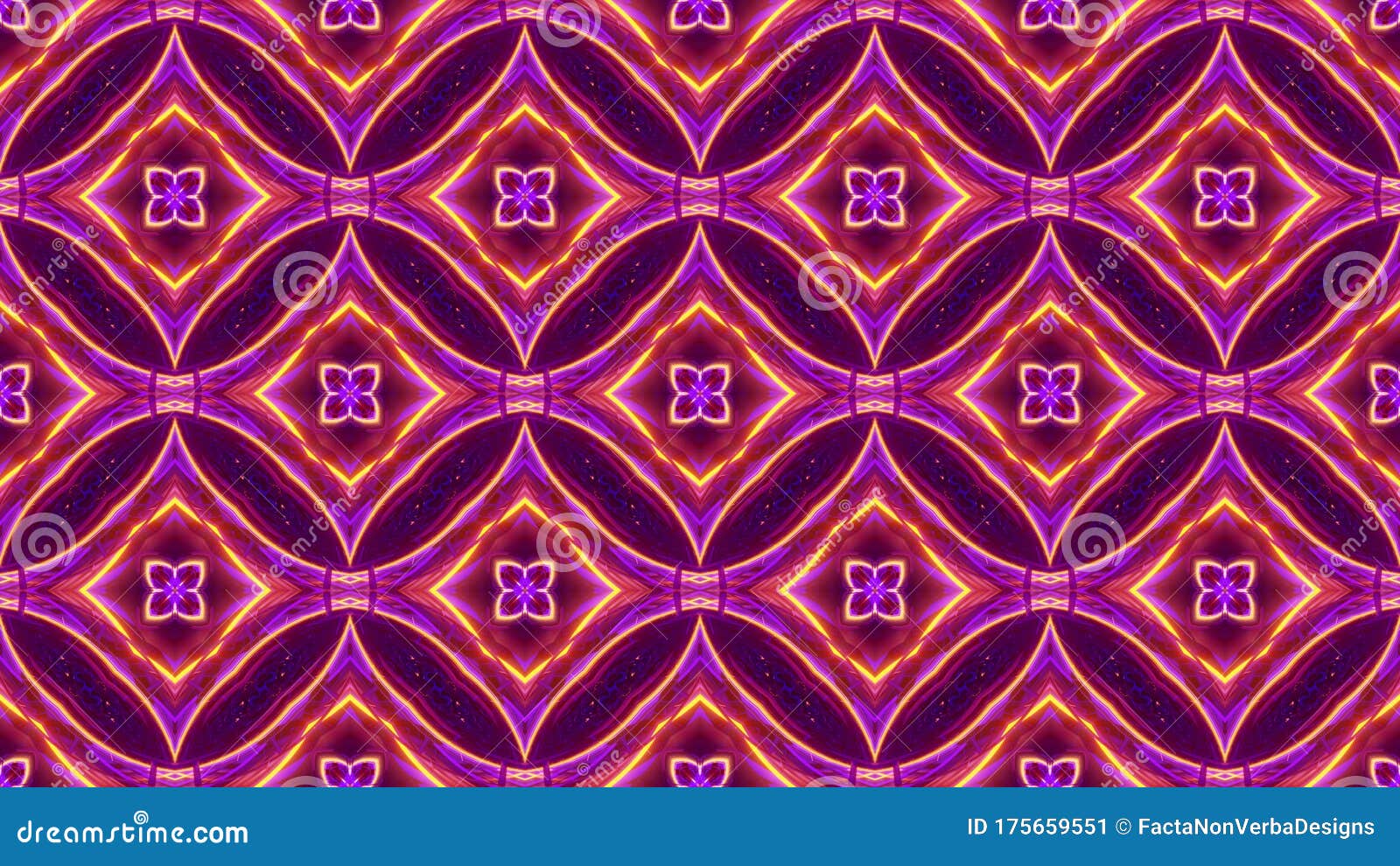 Seamless Abstract Futuristic Pattern Illustration 3d Render Stock ...