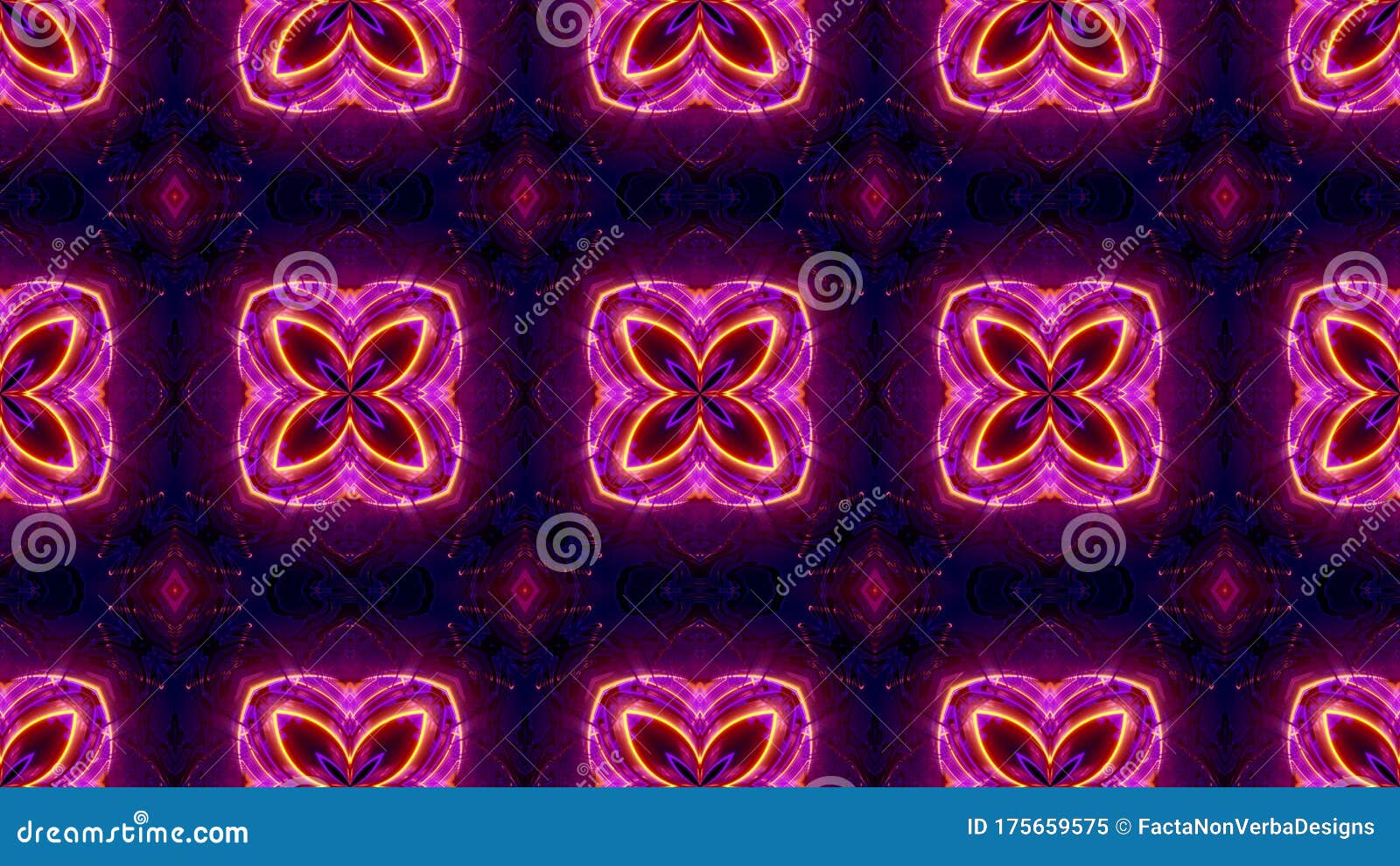 Seamless Abstract Futuristic Pattern Illustration 3d Render Stock ...