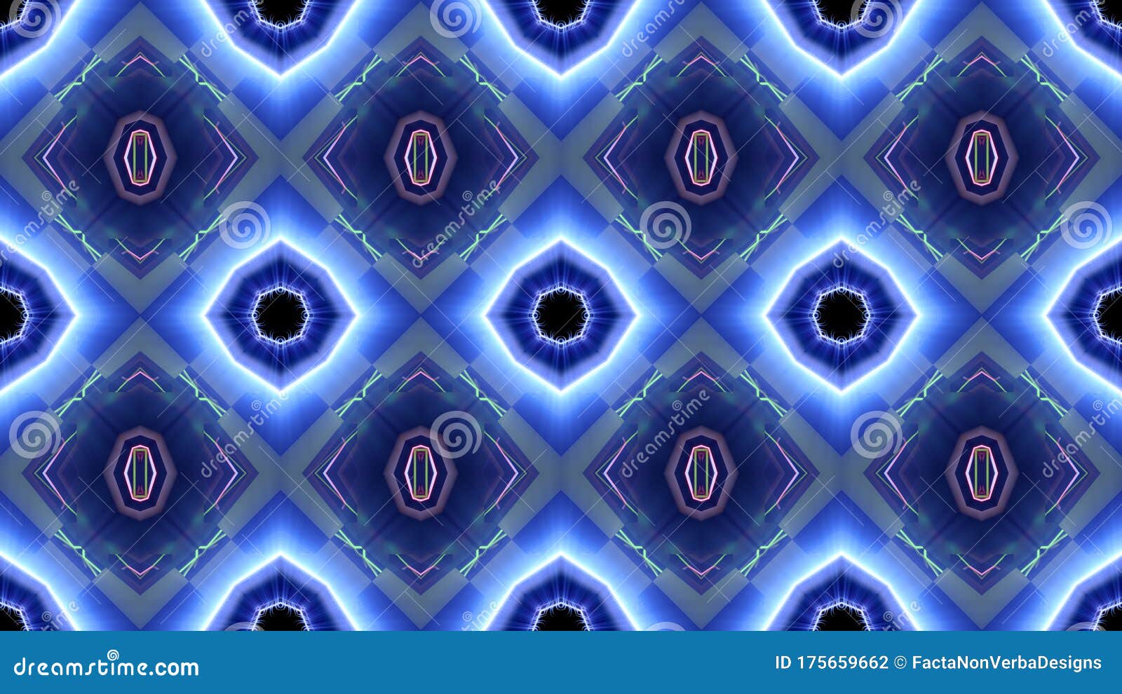 Seamless Abstract Futuristic Pattern Illustration 3d Render Stock ...