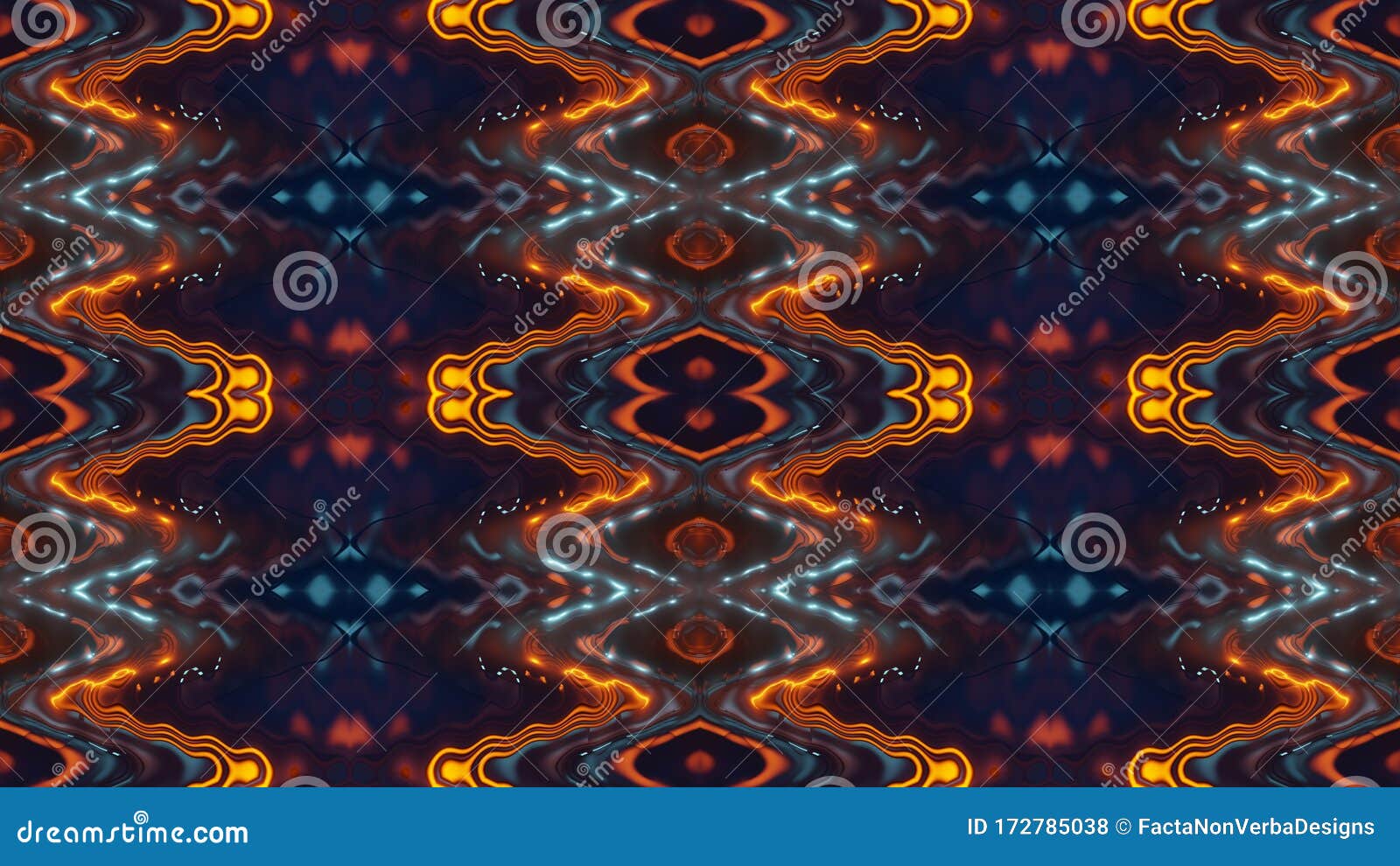 Seamless Abstract Futuristic Pattern Illustration 3d Render Stock ...