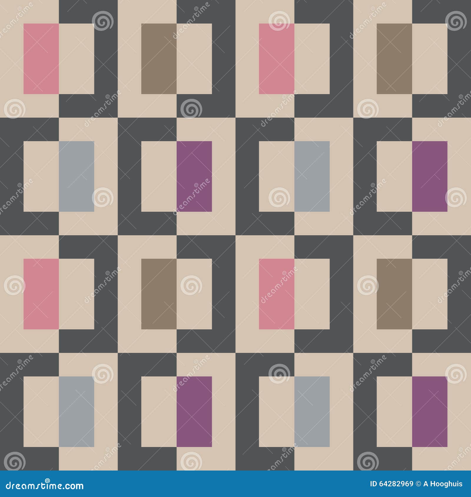 Seamless Abstract Geomatric Colorful Pixel Square Pattern Stock Vector ...