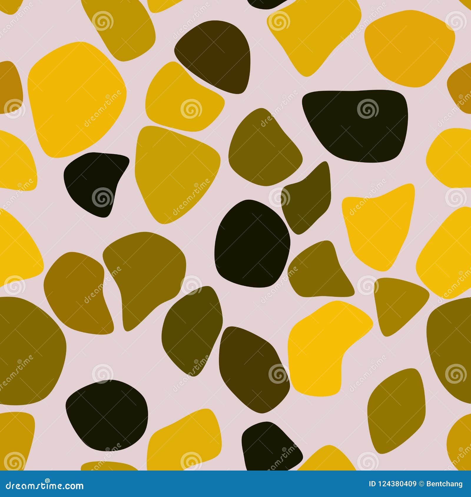 Seamless Abstract Geometric Background with Shape of Rounded Shapes ...