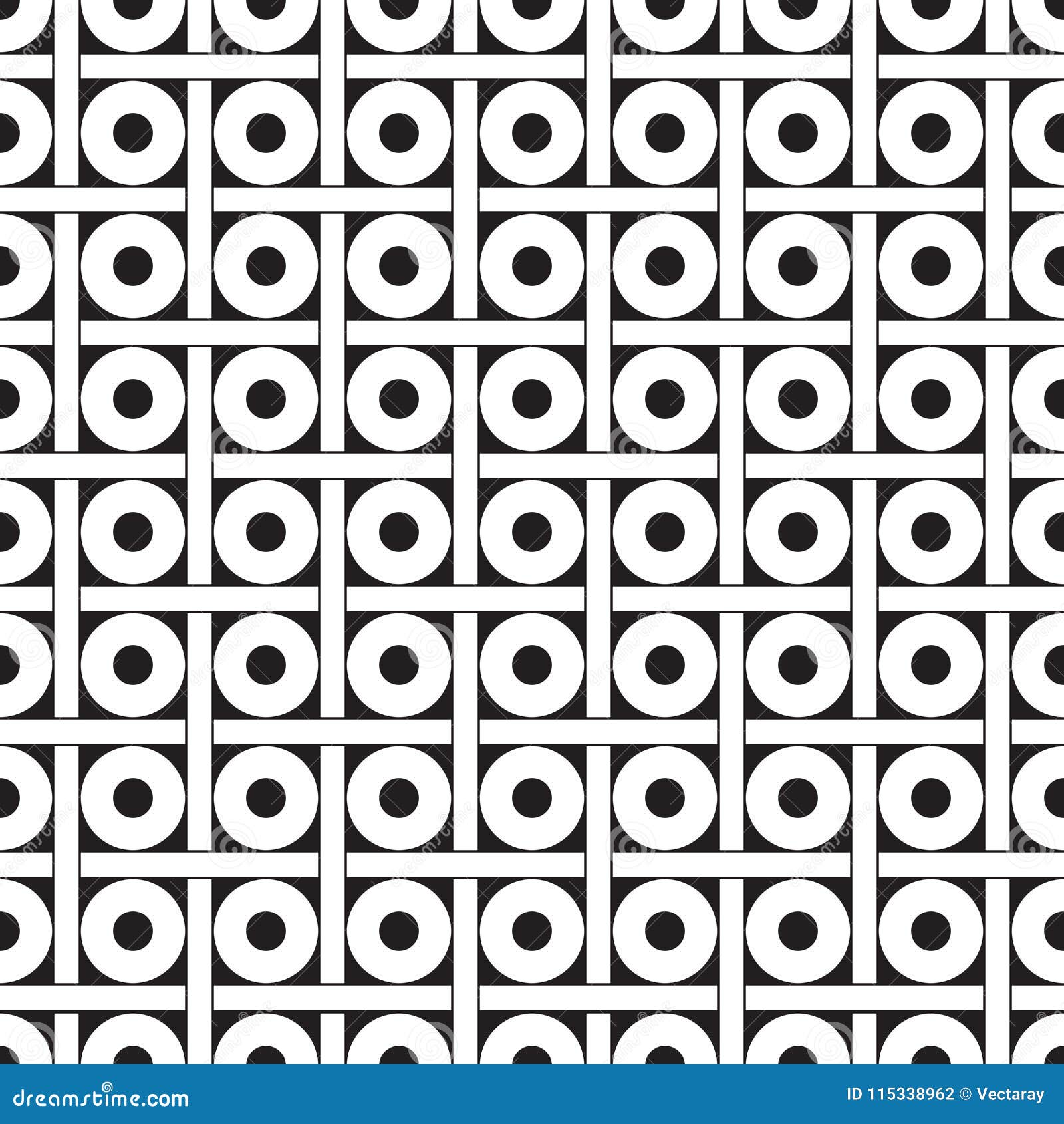Seamless Abstract Geometric Circle Dot Pattern Background Texture Stock