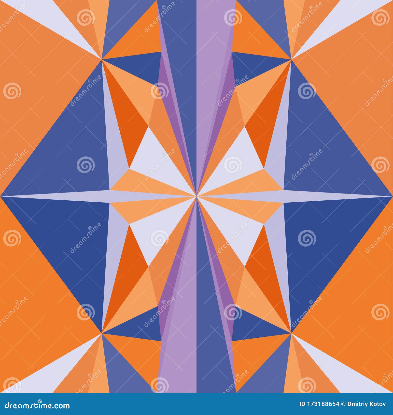 Seamless Geometric Pattern in Pop Art Design. Vector Abstract Art Stock ...
