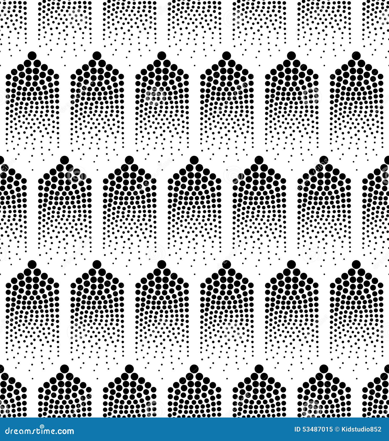 Seamless Abstract Geometric Dots Background Stock Vector - Illustration ...