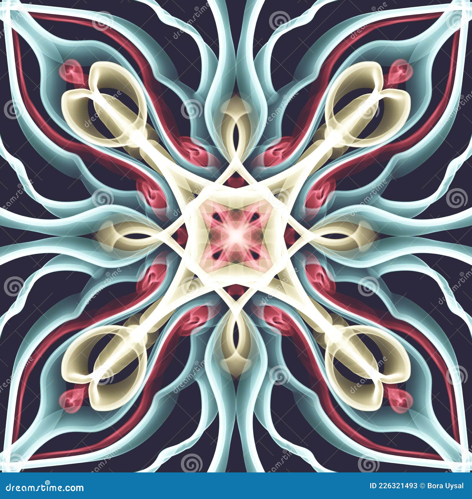 Seamless Abstract Geometric Floral Multicolor Surface Pattern Stock ...