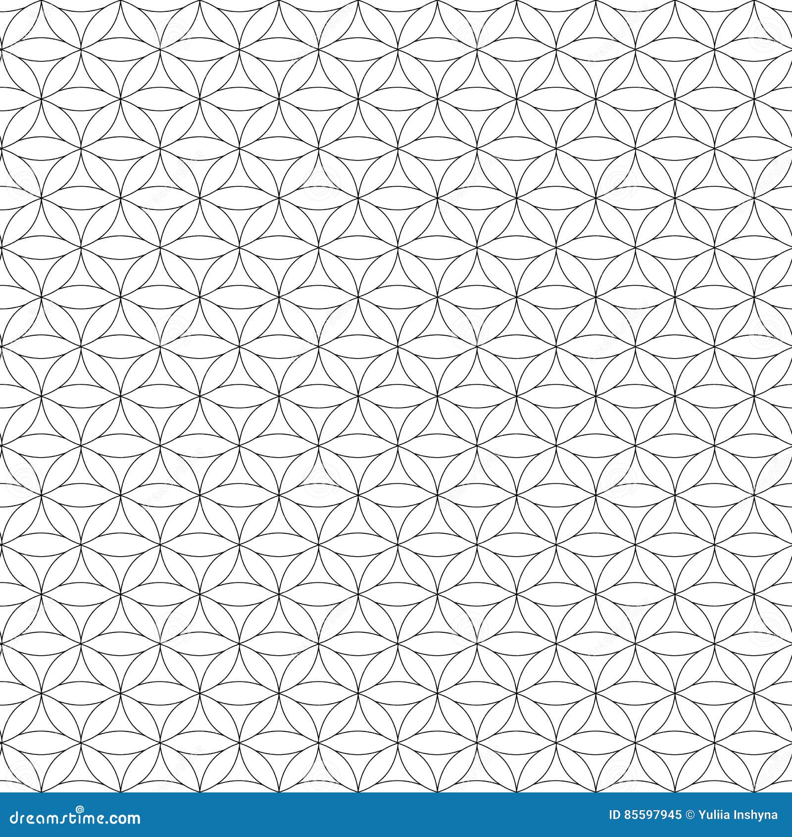 Seamless Abstract Geometric Linear Pattern Stock Vector - Illustration ...
