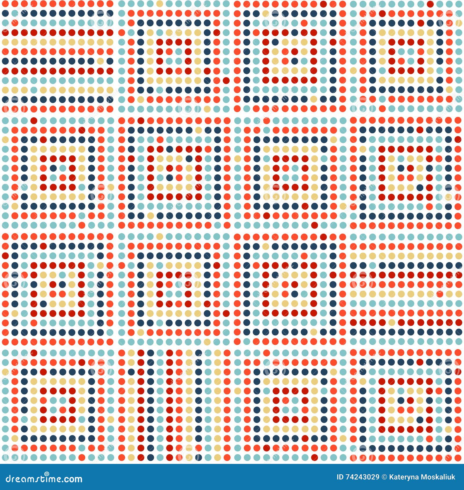 Seamless Abstract Geometric Pattern. Colorful Dotted Squares on White ... Seamless Abstract Geometric Pattern. Colorful Dotted Squares on White ...