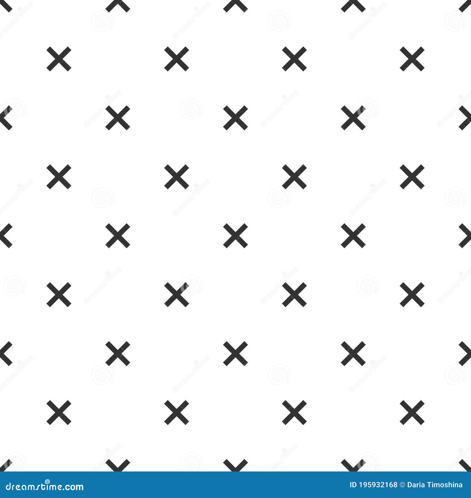 Pattern Of Crosses. Vector Illustration Of Cross Seamless Pattern ...