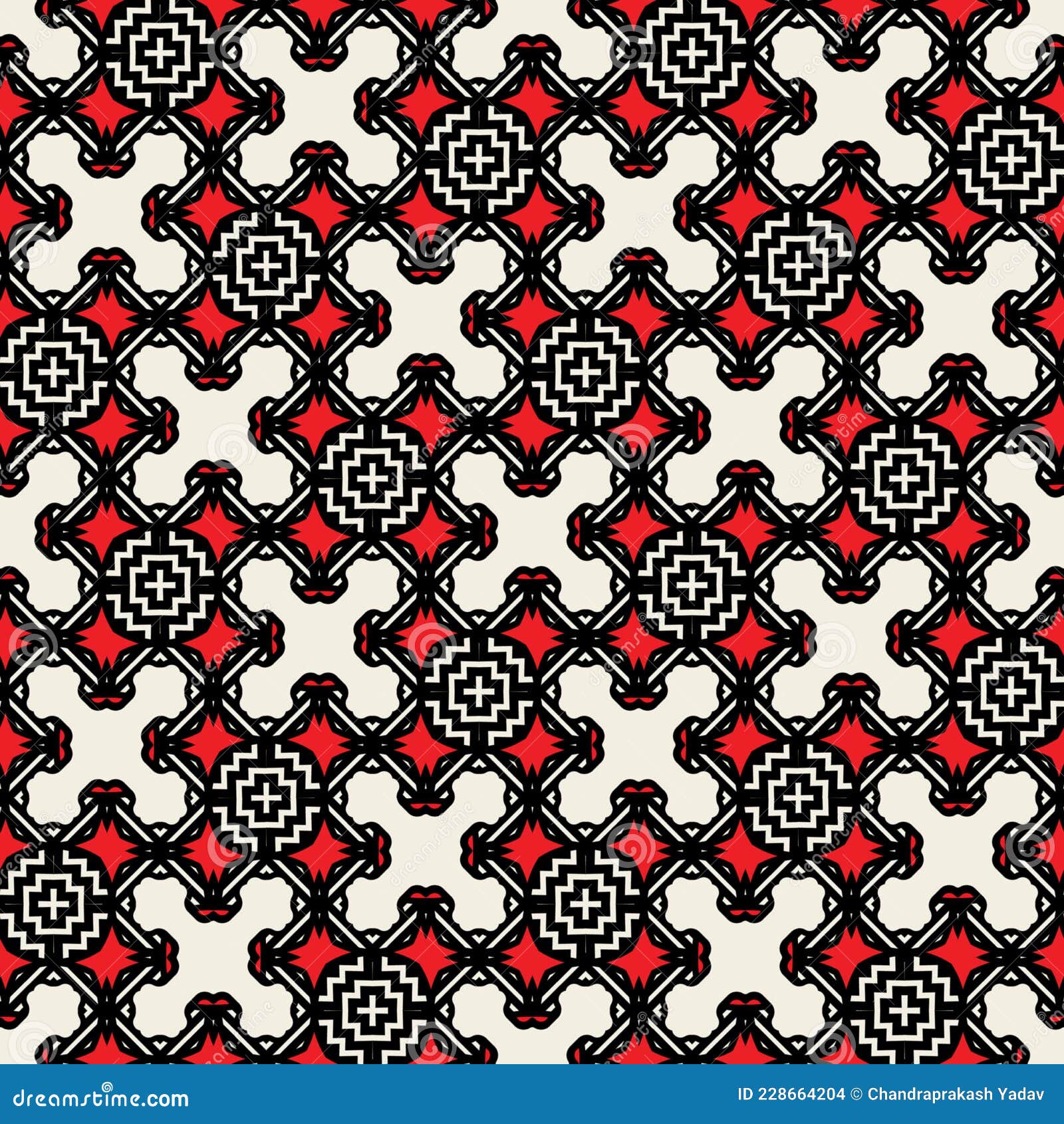 Seamless Abstract Geometric Pattern Illustration Stock Illustration ...