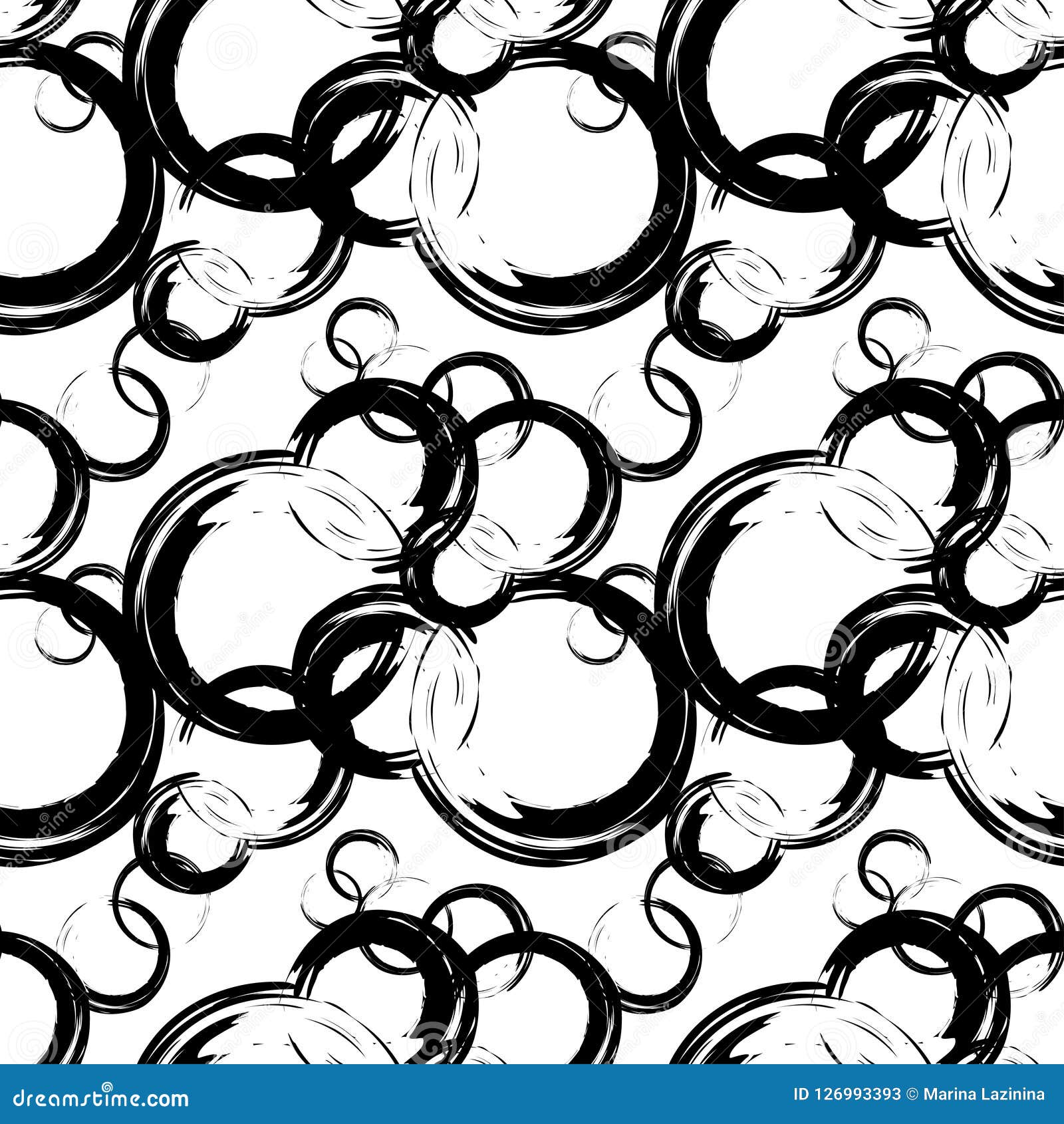 Seamless Abstract Geometric Pattern. Ink Blots. Mosaic Texture ...