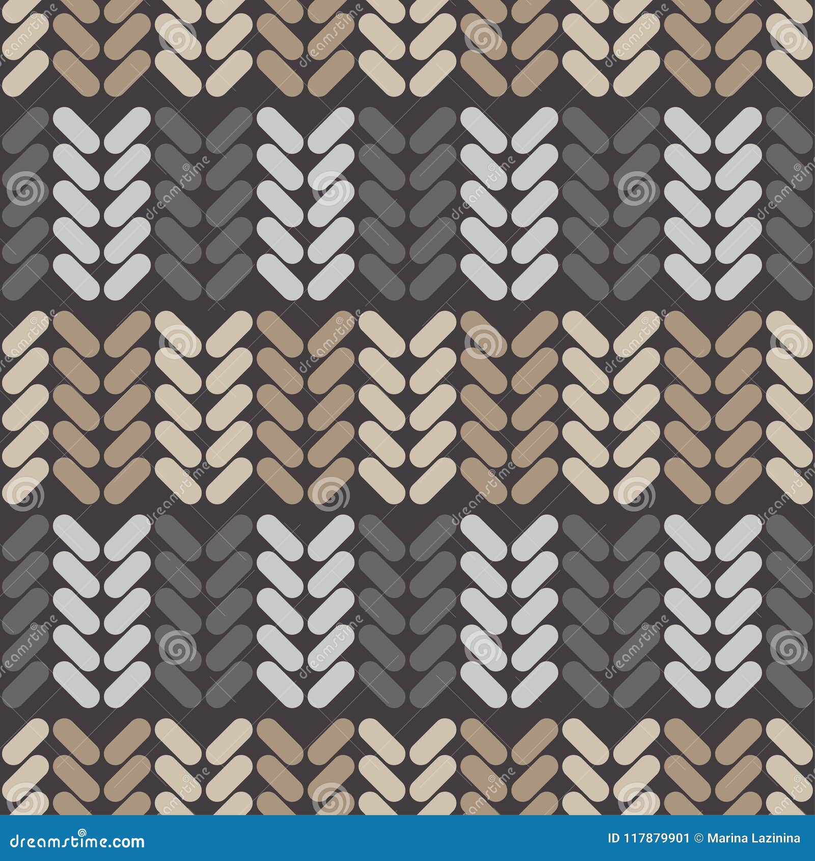 Seamless Abstract Geometric Pattern. Knitted Texture of Braids. the ...