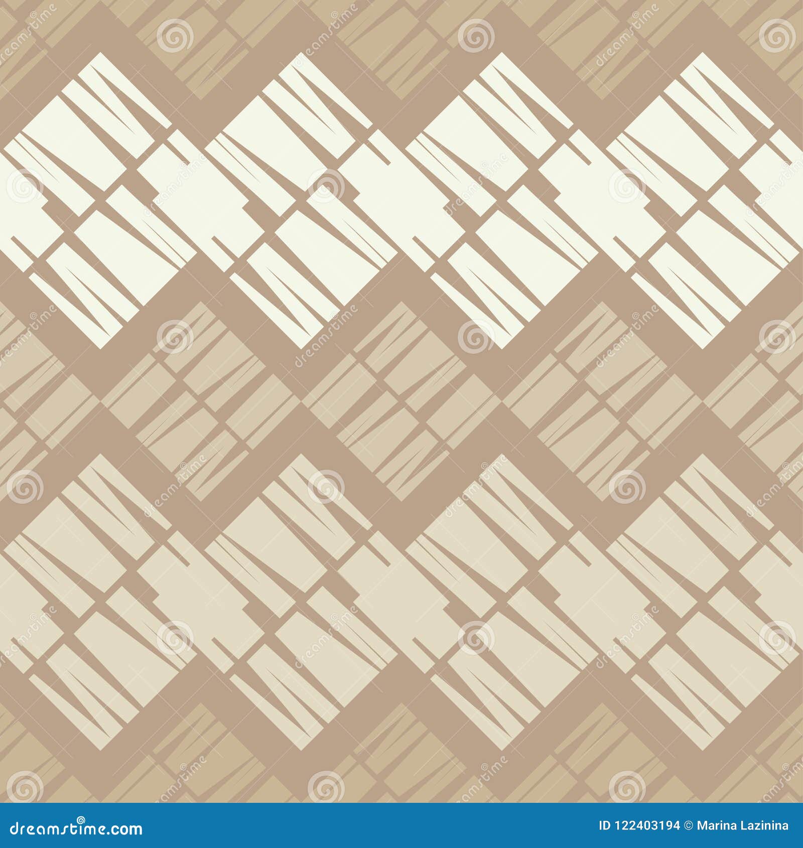 Seamless Abstract Geometric Pattern. Mosaic Texture. Brushwork. Hand ...