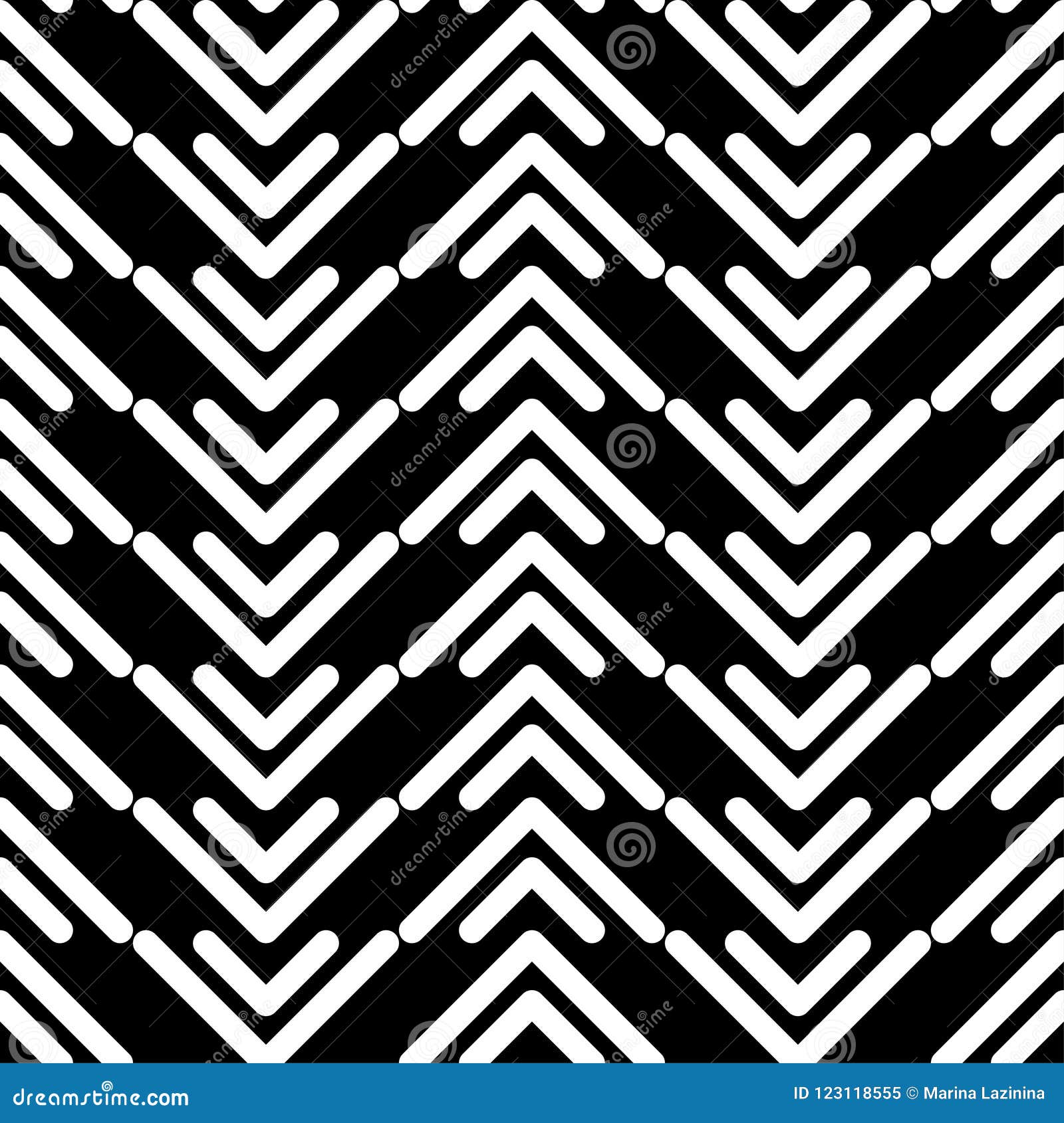 Seamless Abstract Geometric Pattern. Mosaic Texture. Brushwork. Hand ...