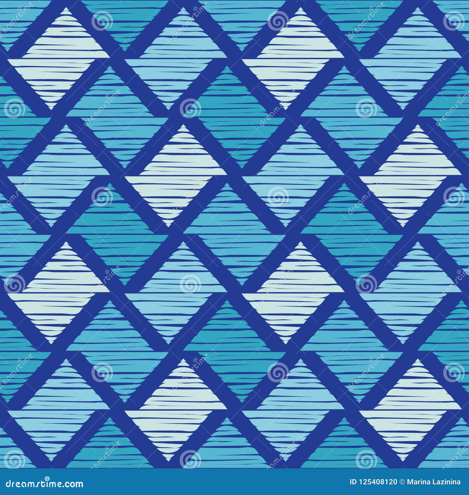 Seamless Abstract Geometric Pattern. Mosaic Texture. Brushwork. Hand ...