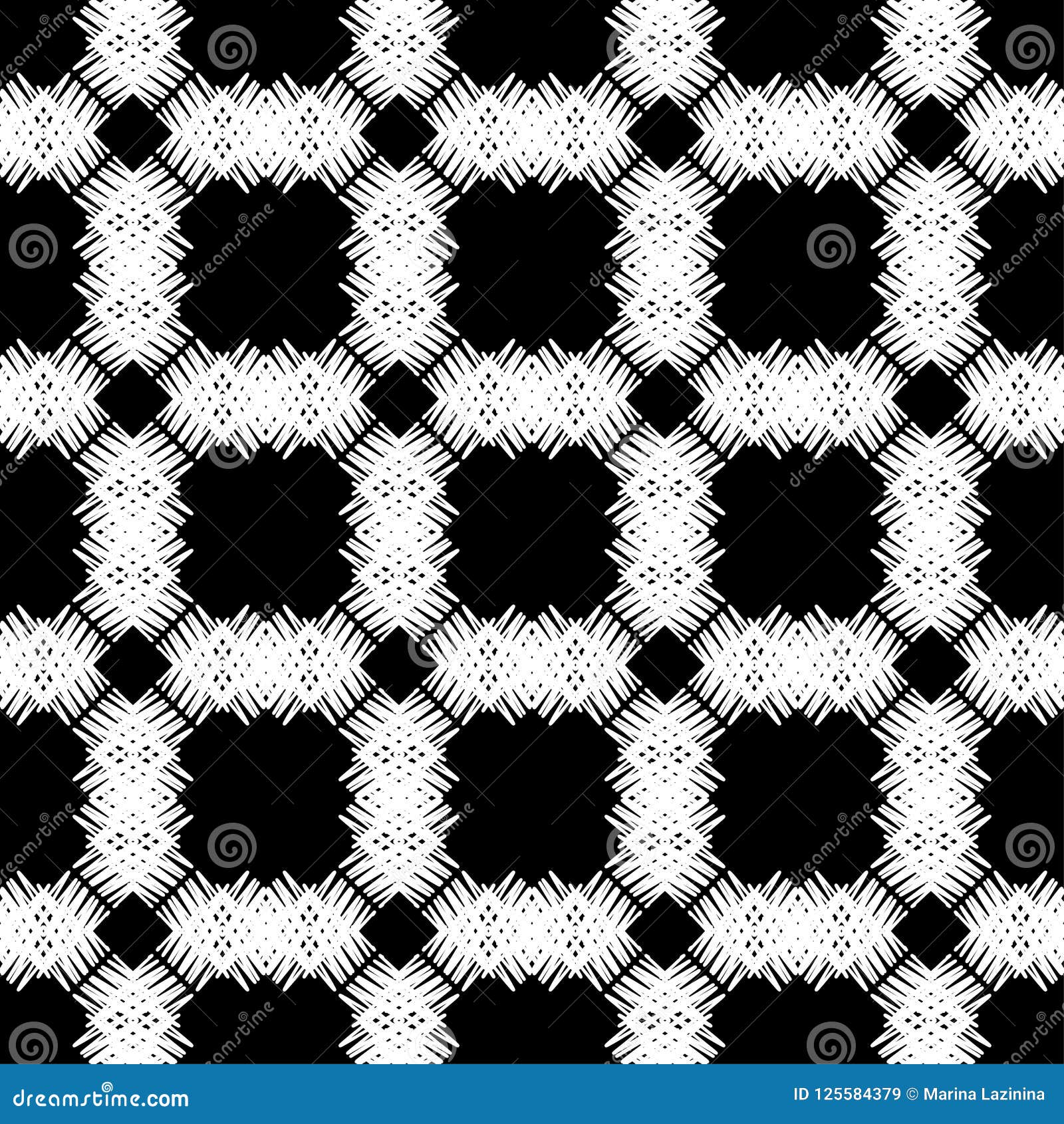 Seamless Abstract Geometric Pattern. Mosaic Texture. Brushwork. Hand ...