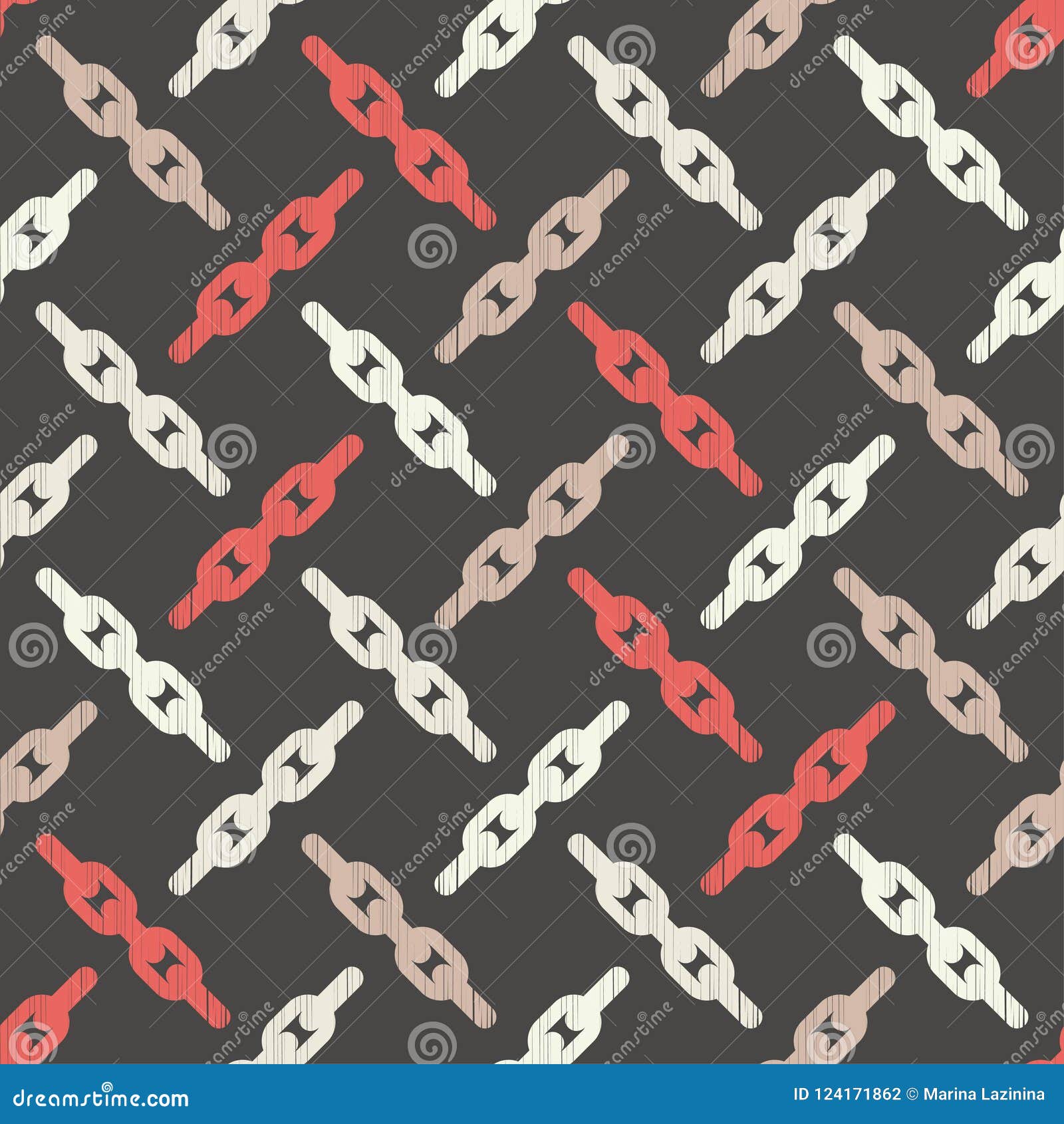 Seamless Abstract Geometric Pattern. Mosaic Texture. Chain Texture ...