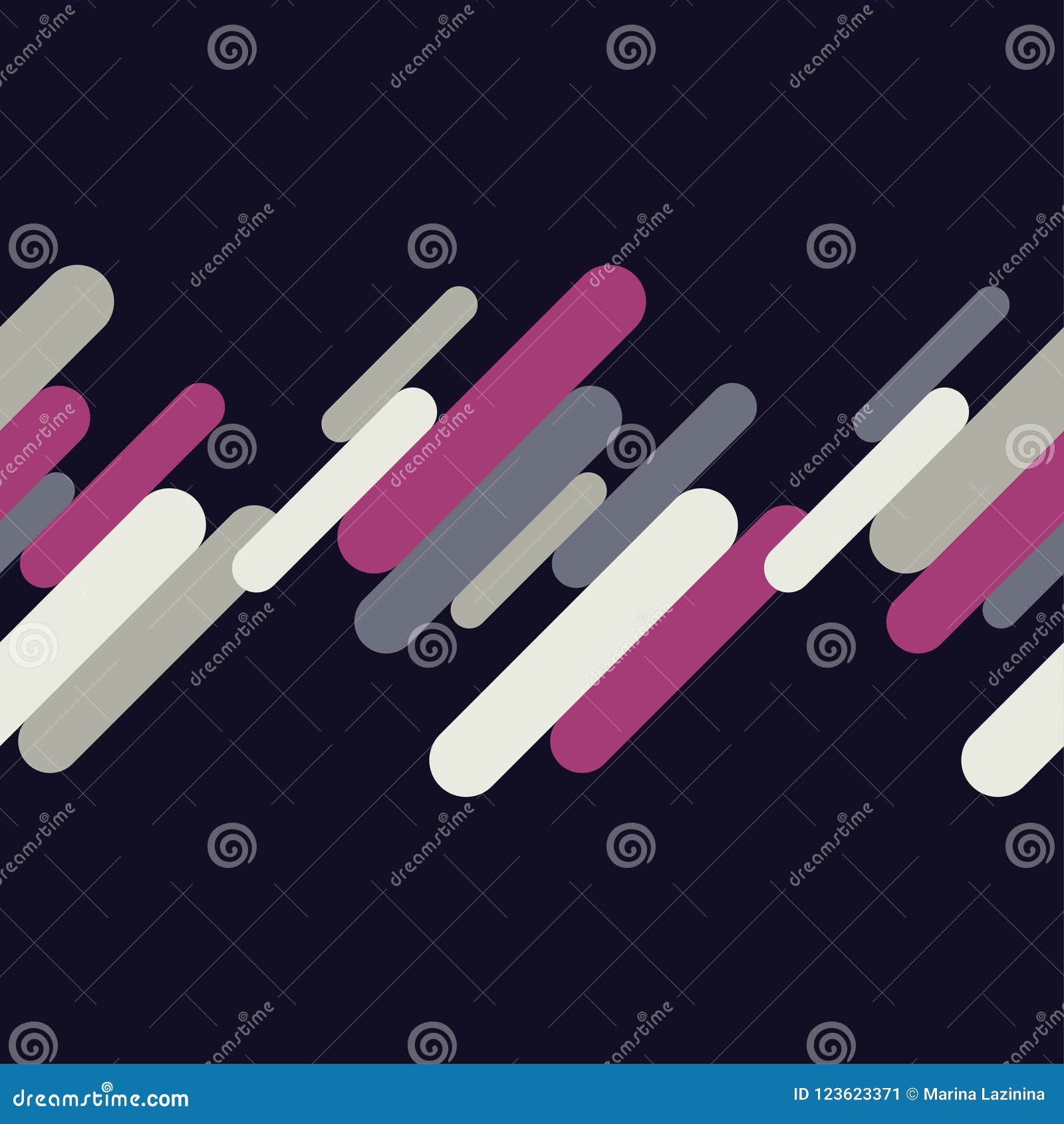 Seamless Abstract Geometric Pattern. Mosaic Texture. Dynamic Shapes ...