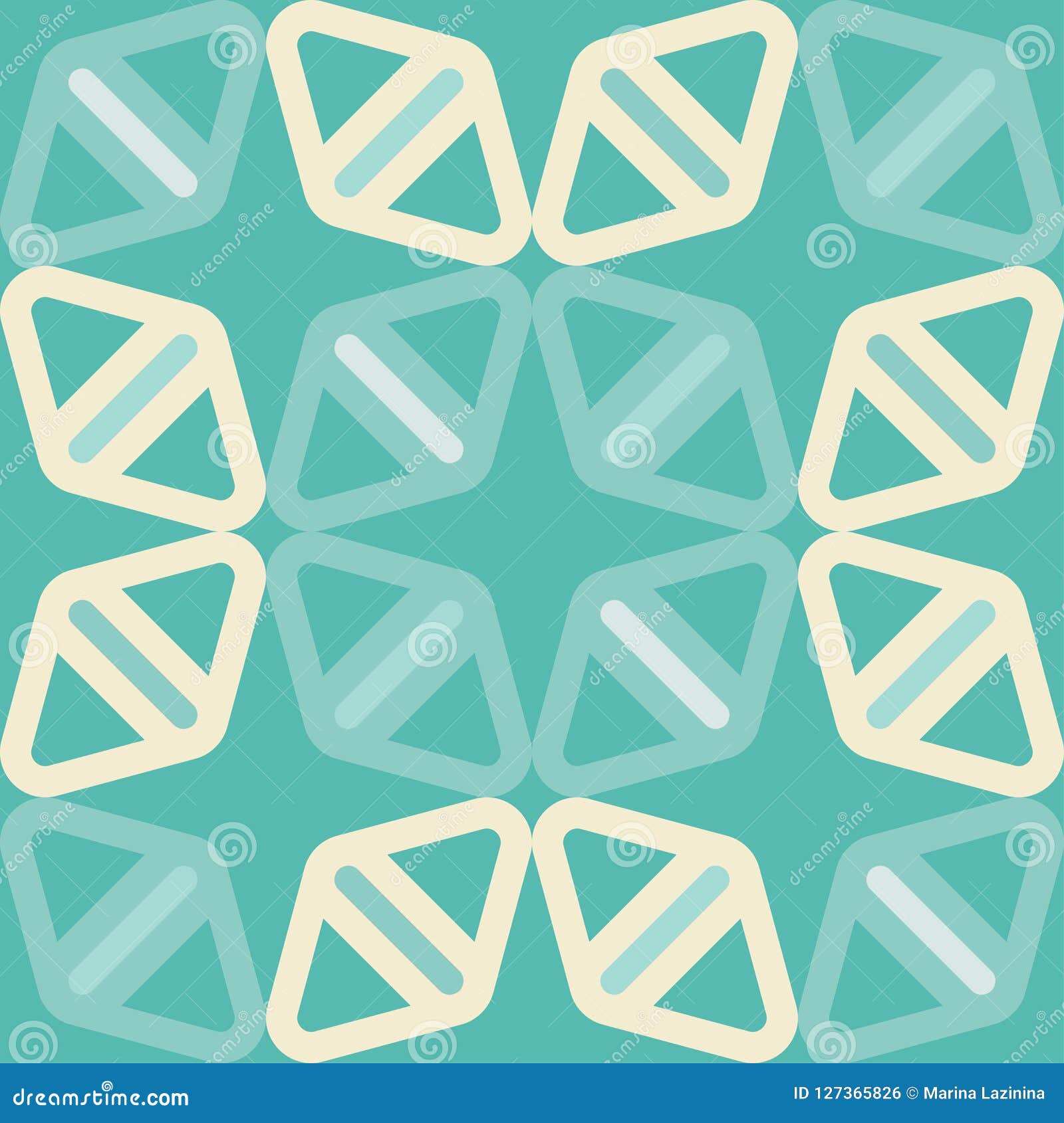 Seamless Abstract Geometric Pattern. Mosaic Texture Stock Illustration ...