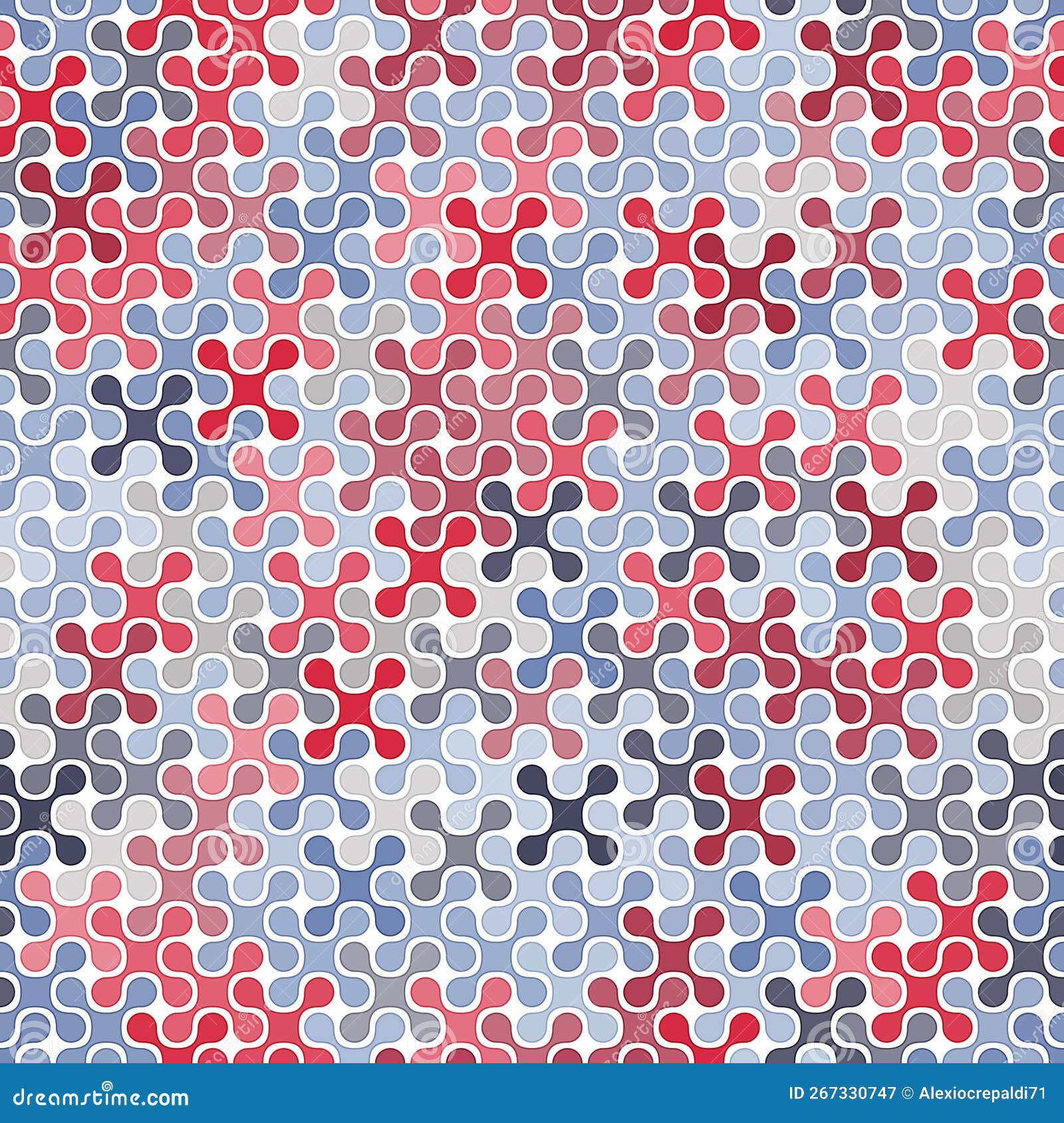 Seamless Abstract Geometric Pattern with Multicolored Cross-shape ...