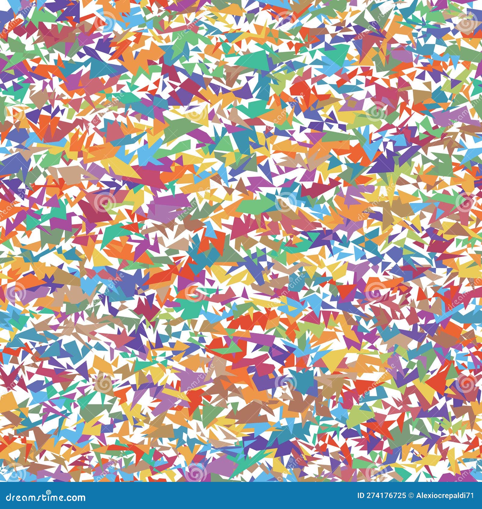 Seamless Abstract Geometric Pattern with Small Multicolored Irregular ...