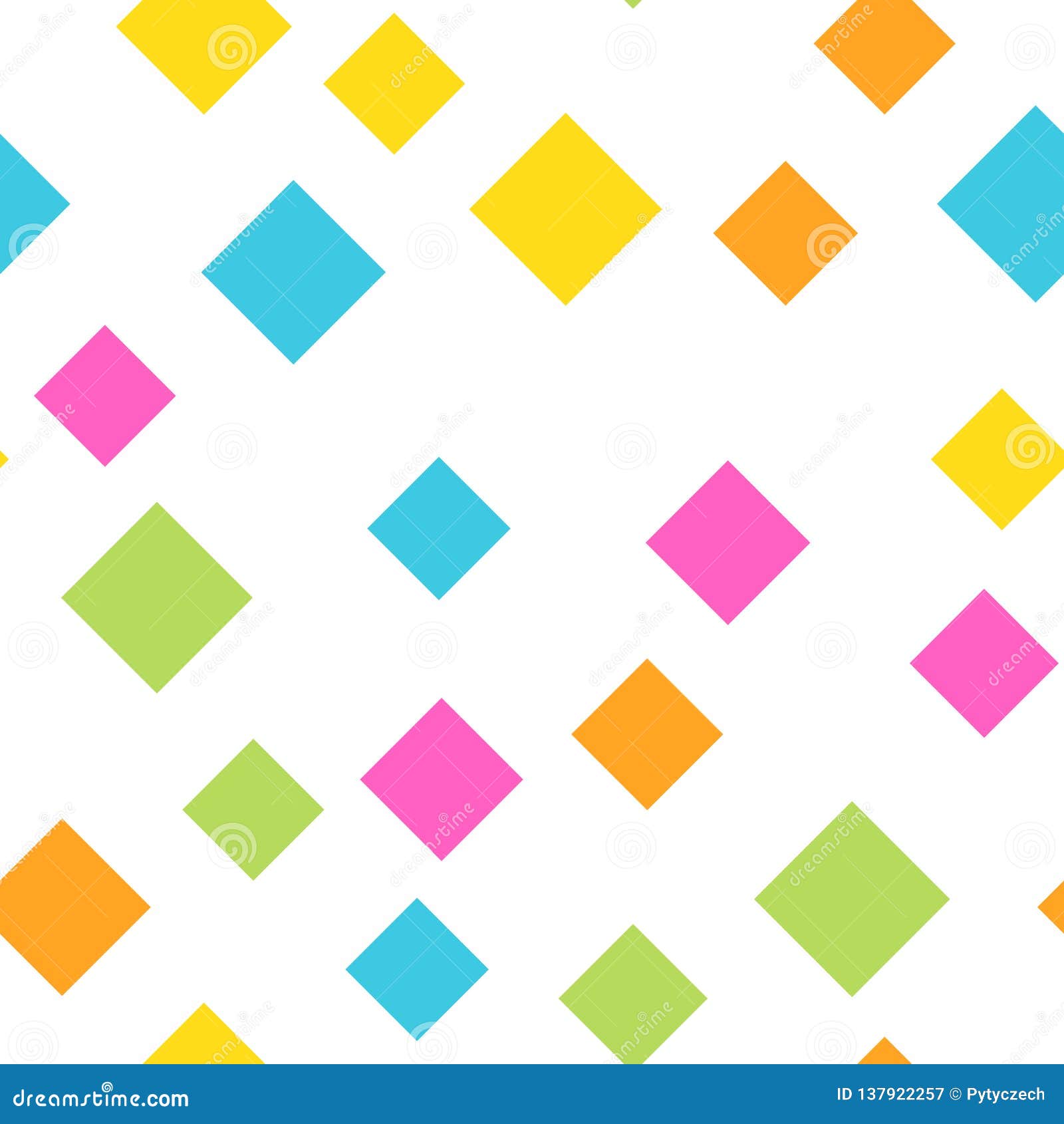 Seamless Abstract Geometric Pattern of Squares in Random Order. Funny ...