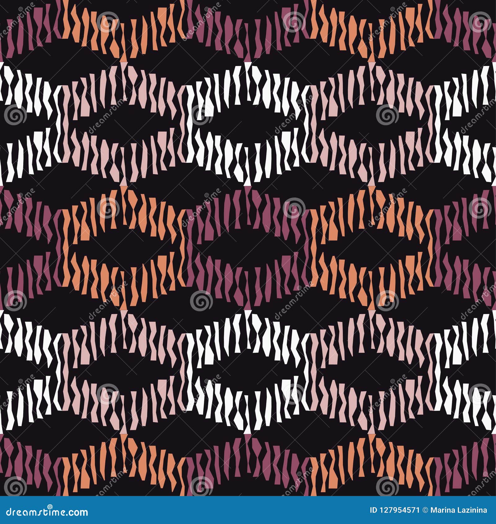 Seamless Abstract Geometric Pattern. Strips. Mosaic Texture. Brushwork ...